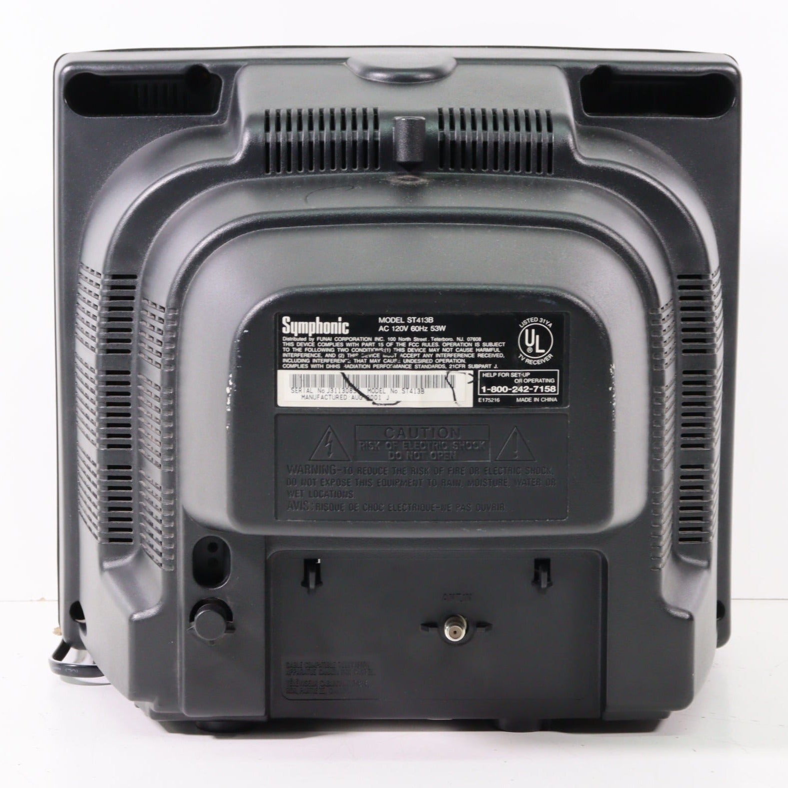 Symphonic ST413B 13" Personal Television CRT TV — SpenCertified