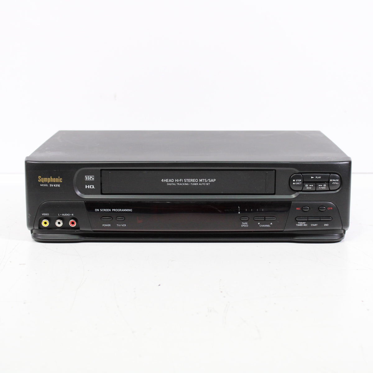Symphonic SV431E 4-Head Hi-Fi Stereo VCR VHS Player Recorder ...
