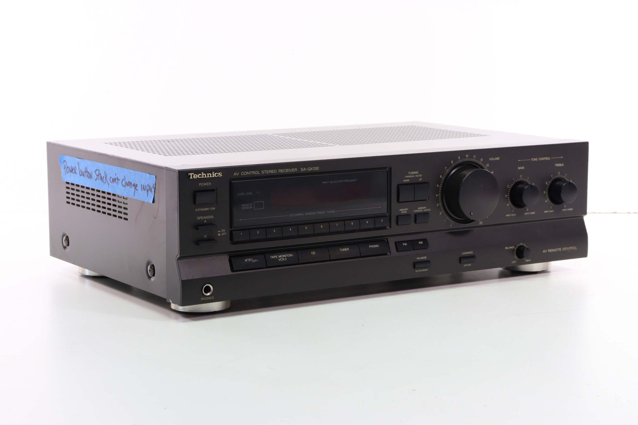 TECHNICS SA-GX130 AV Control Stereo Receiver (Issues) — SpenCertified