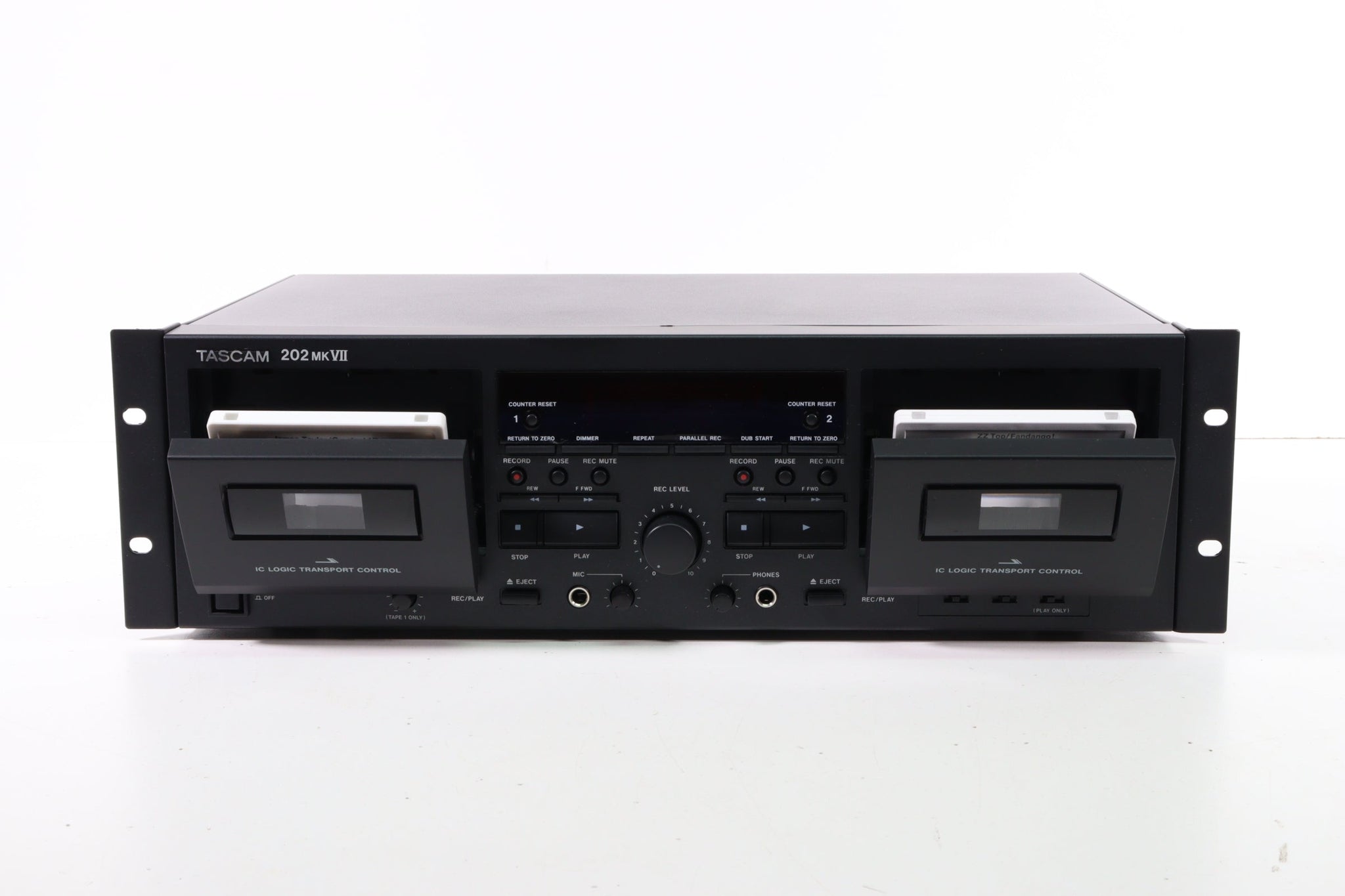 Tascam 202MKVII Dual Cassette Deck with USB (with Original Box)