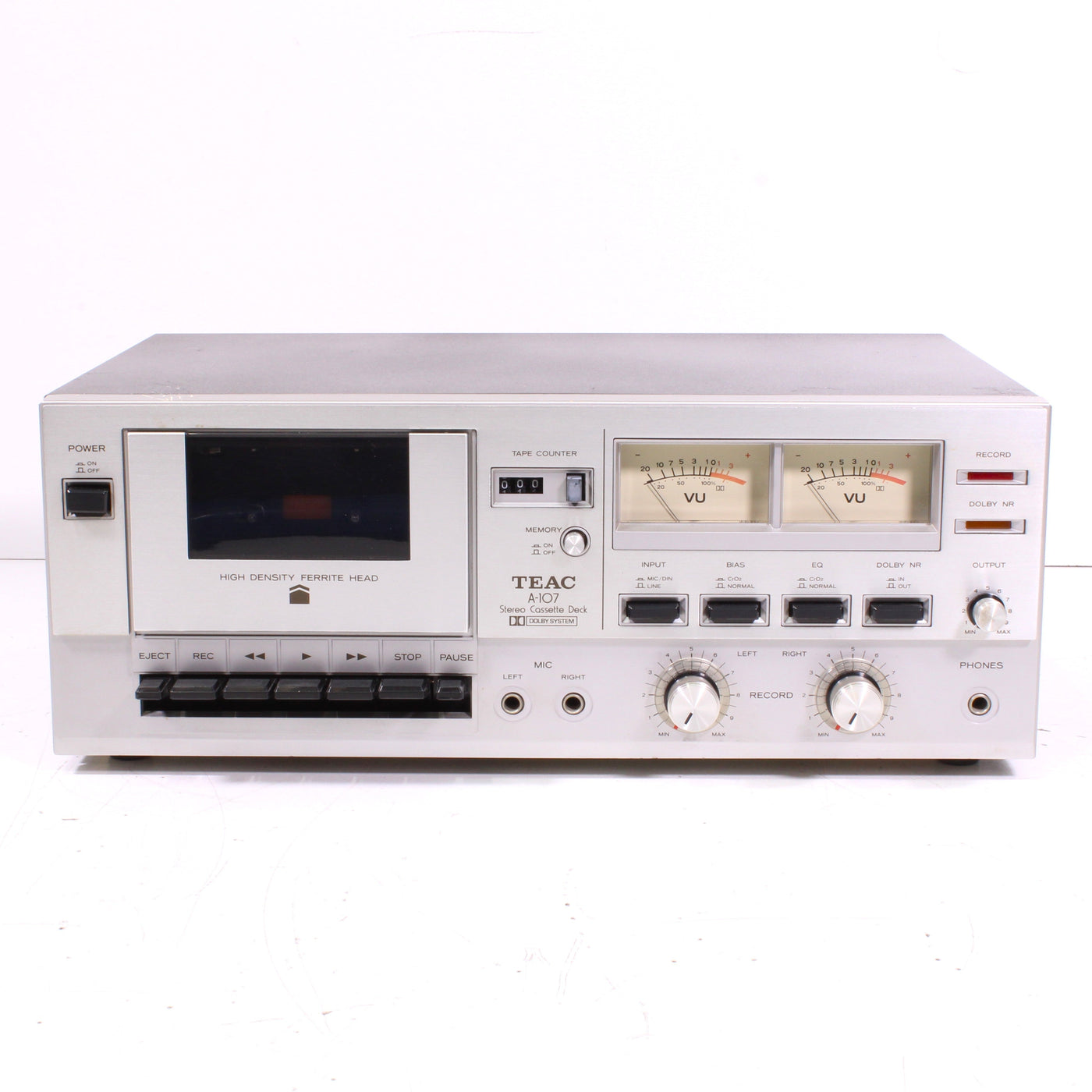 Teac A-107 Vintage Single Stereo Cassette Deck with Dolby System (1977 ...