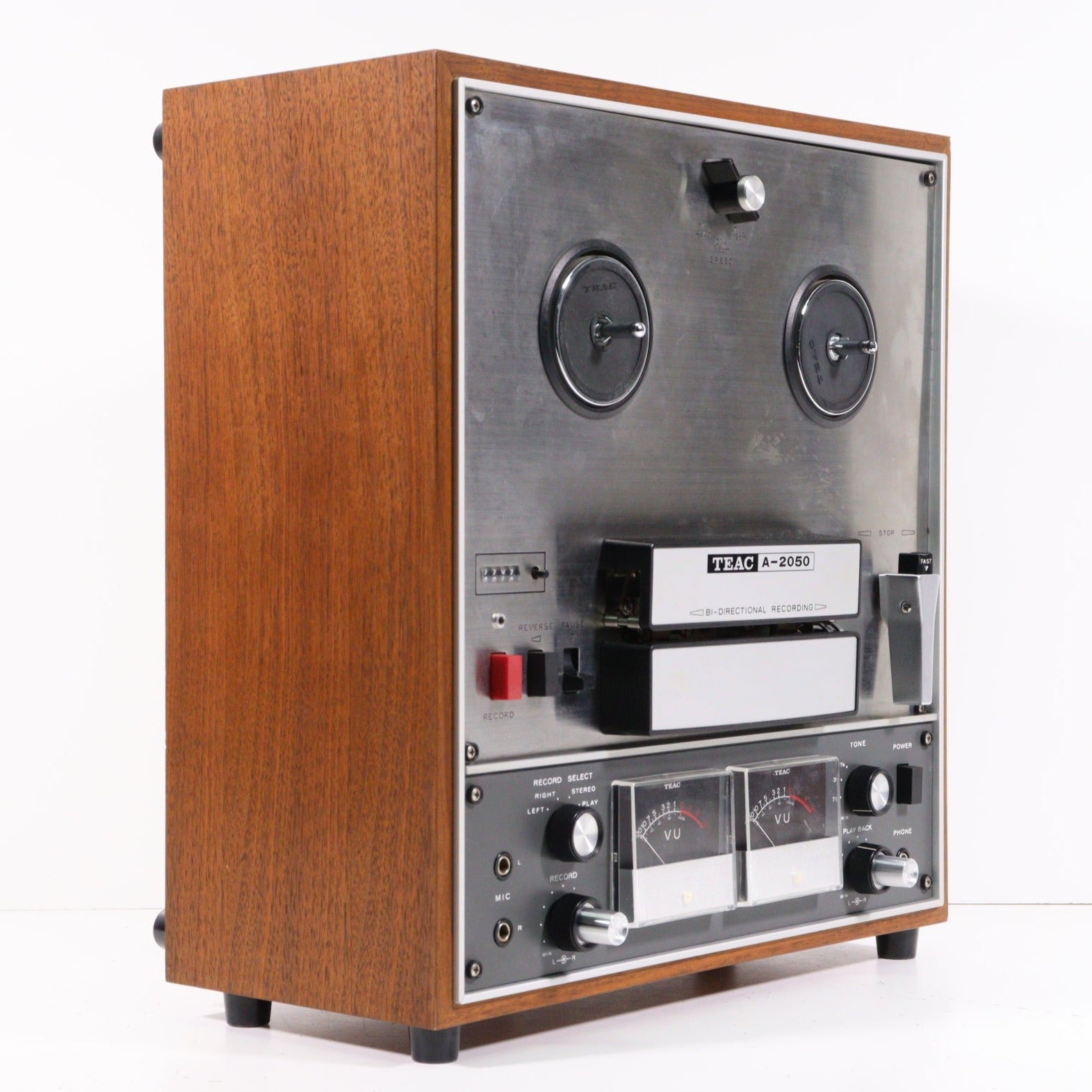 Teac A-2050 Reel-to-Reel Recorder Player Deck with Bi-Directional Reco