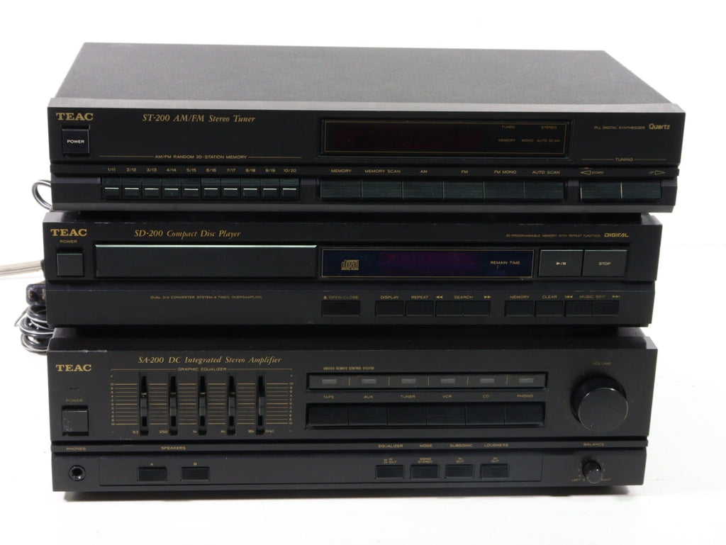 Teac Audio System Bundle (ST-200 Tuner, SD-200 CD Player, and SA-200 A