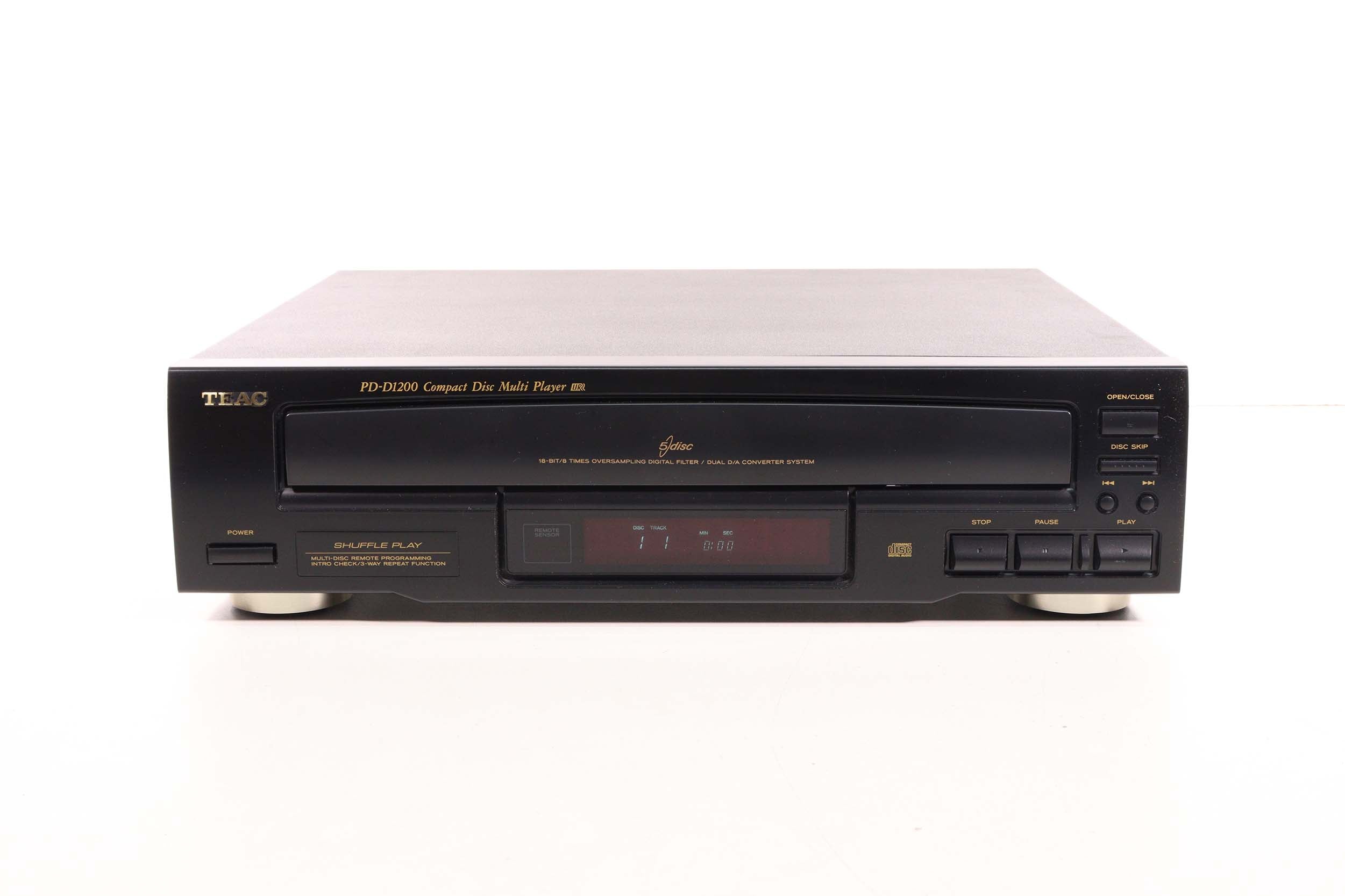 Teac PD-D1200 5-Disc Compact Disc Multi Player CD Changer (No Remote)