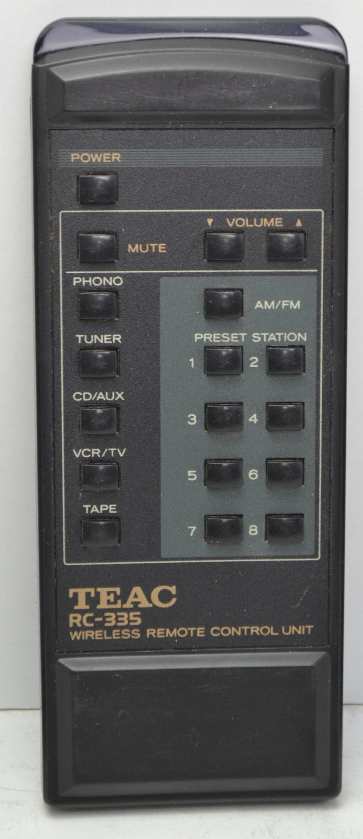 Teac RC-335 Remote Control for AV Stereo Receiver AG-V1050 — SpenCertified