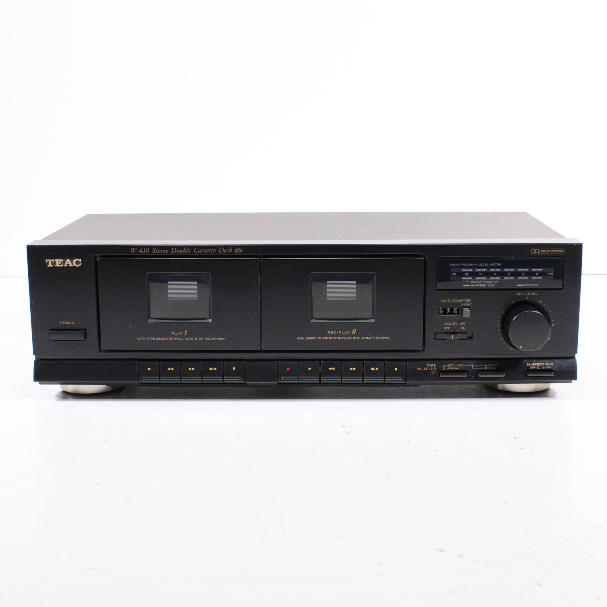 Teac W-410 Stereo Double Cassette Deck — SpenCertified