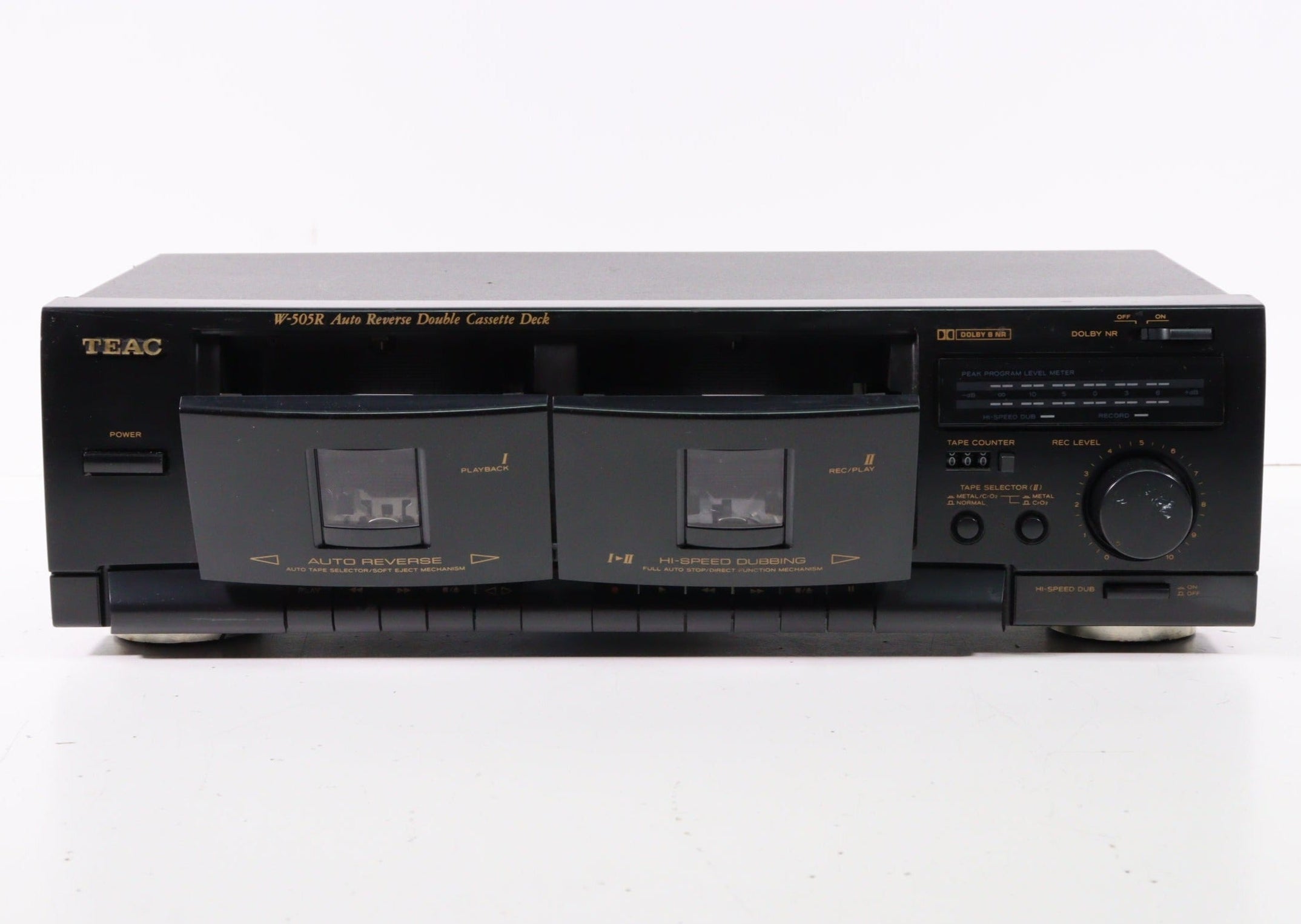 Teac W-505R Double Cassette Deck with Auto Reverse — SpenCertified