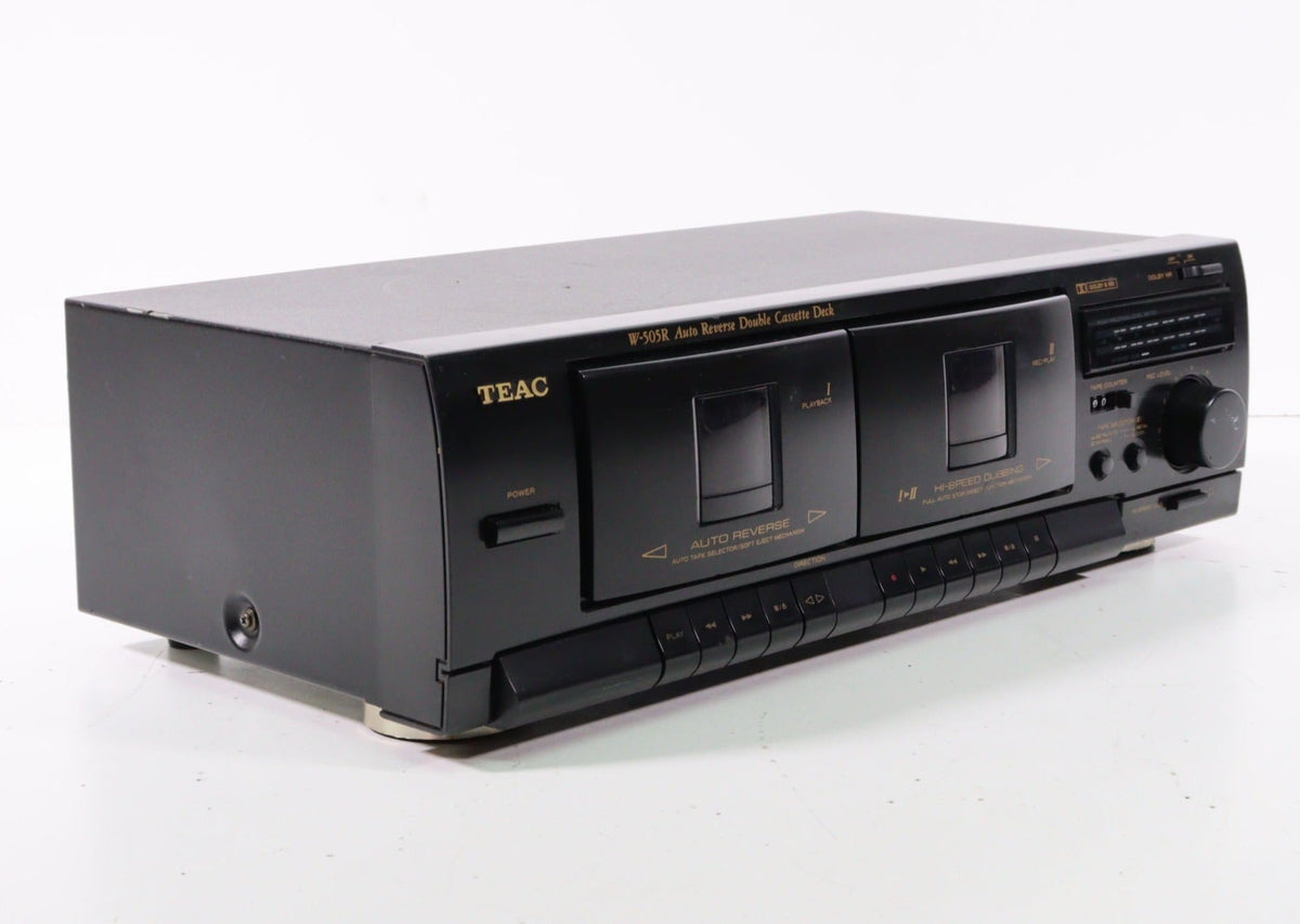 Teac W-505R Double Cassette Deck with Auto Reverse — SpenCertified