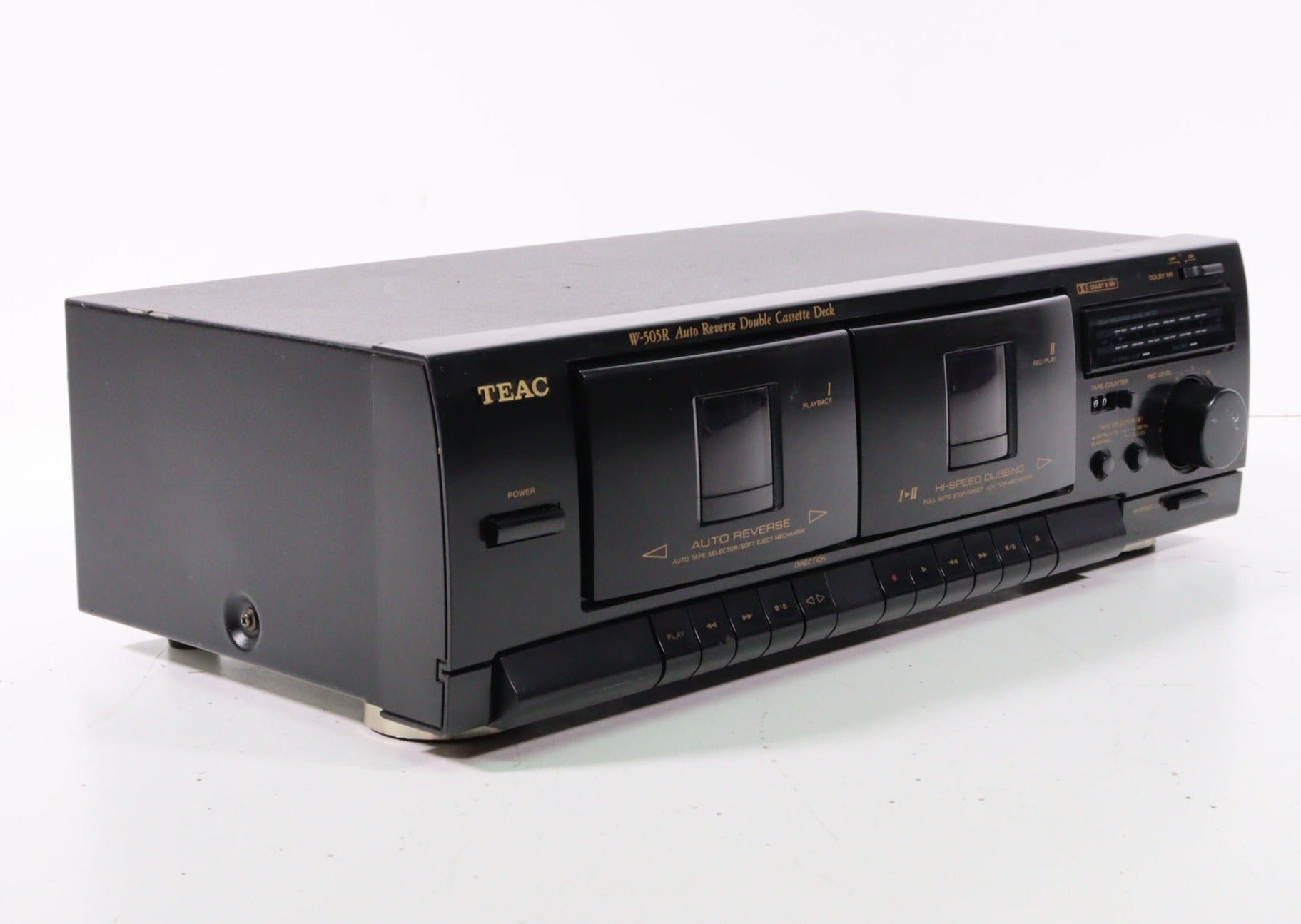 Teac W-505R Double Cassette Deck with Auto Reverse — SpenCertified