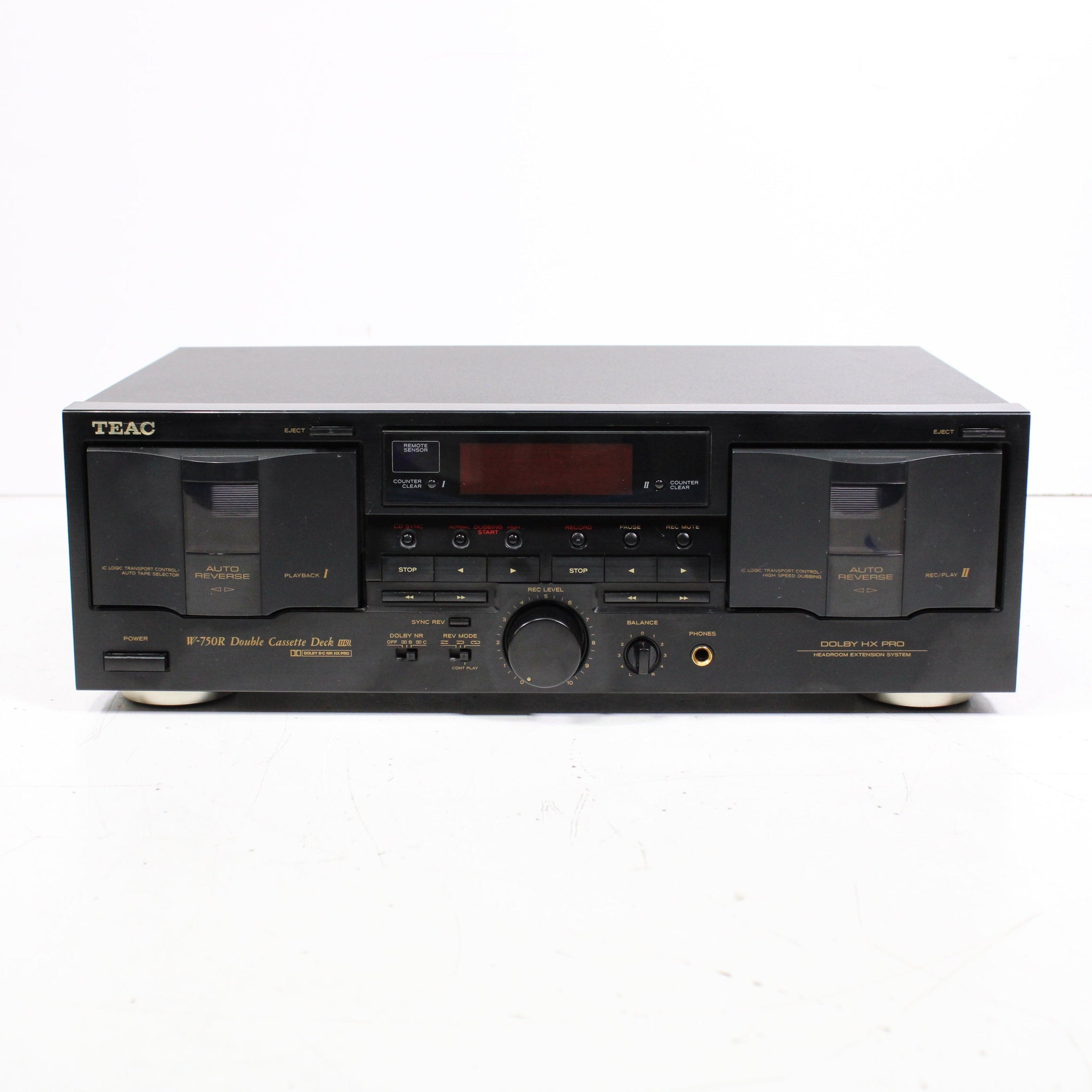 Teac W-750R Double Cassette Deck Auto Reverse, HX Pro