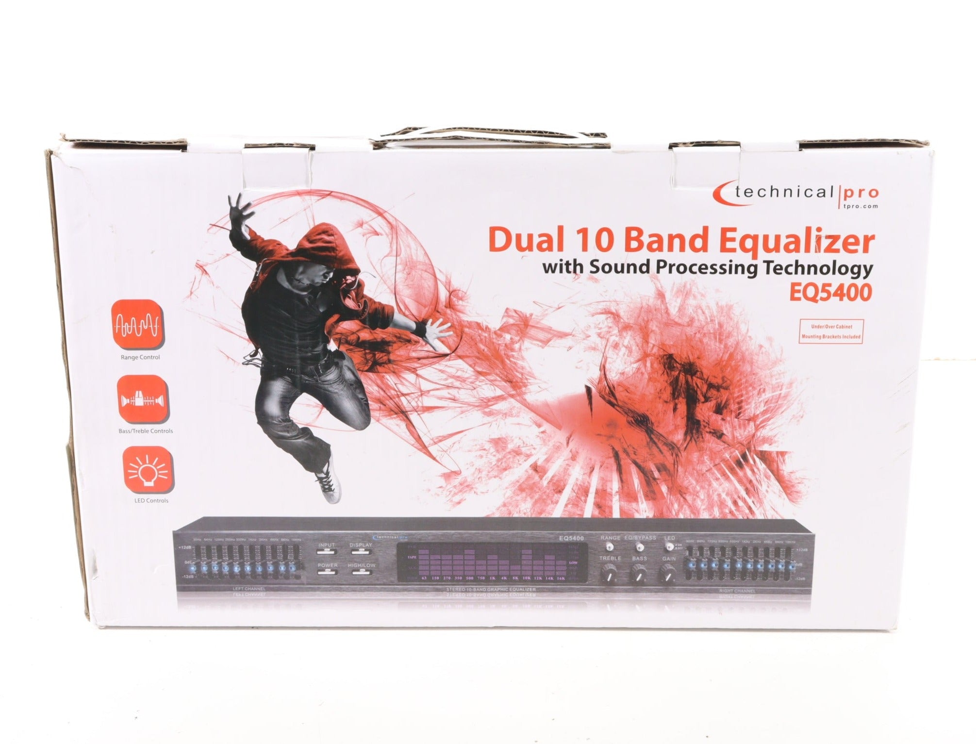 Technical Pro EQ5400 Dual 10-Band Graphic Equalizer (with Original Box