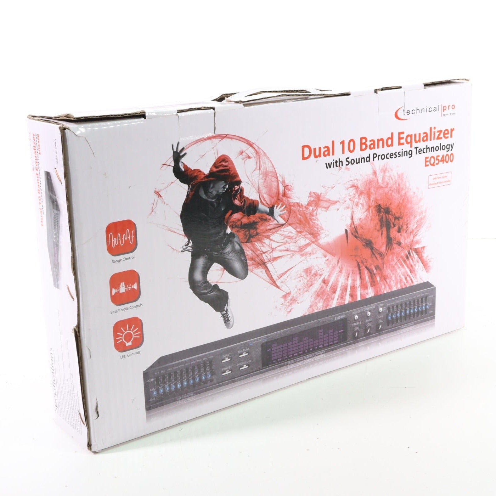 Technical Pro EQ5400 Dual 10-Band Graphic Equalizer (with Original Box