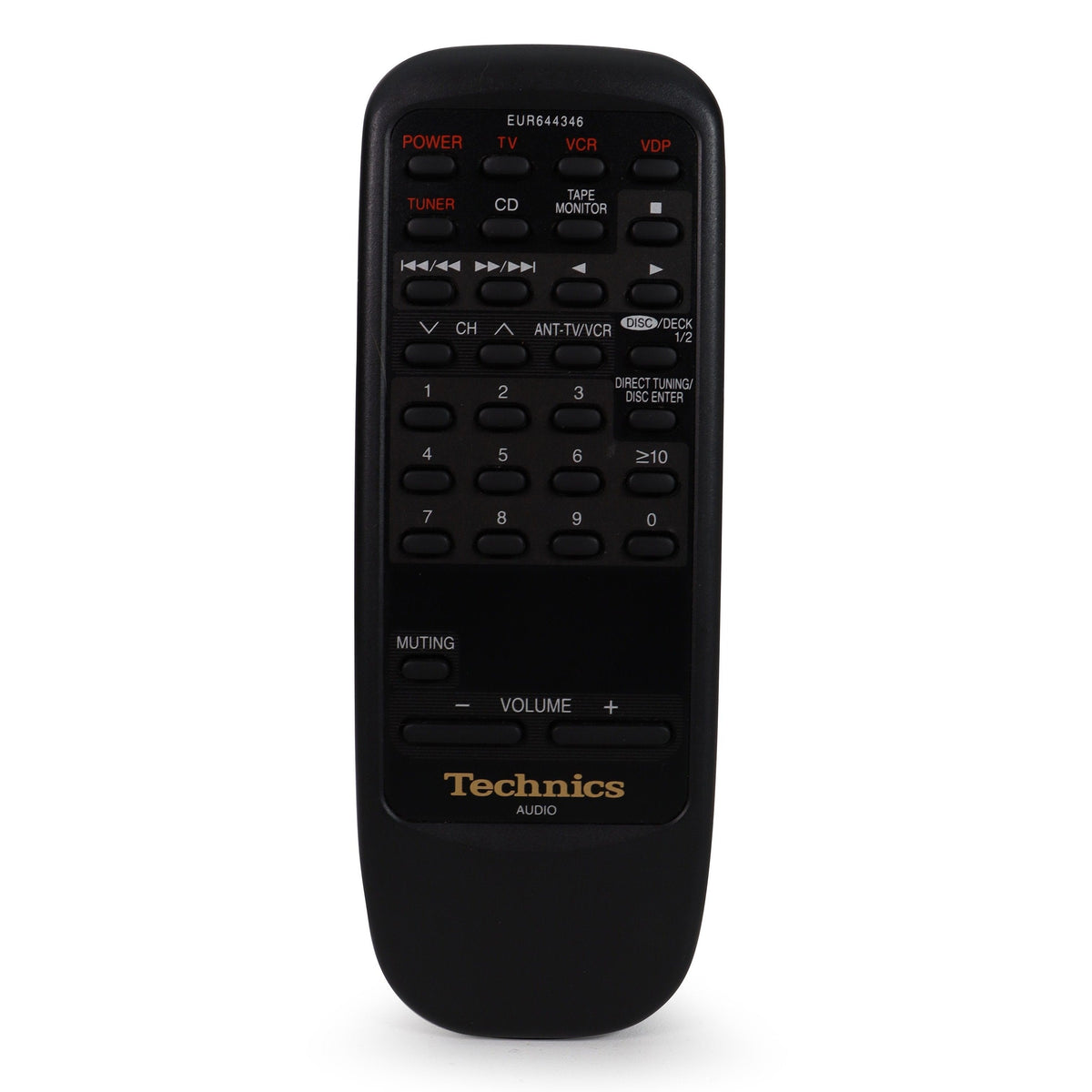 Technics EUR644346 Remote Control for AV Receiver SA-EX110 and More ...