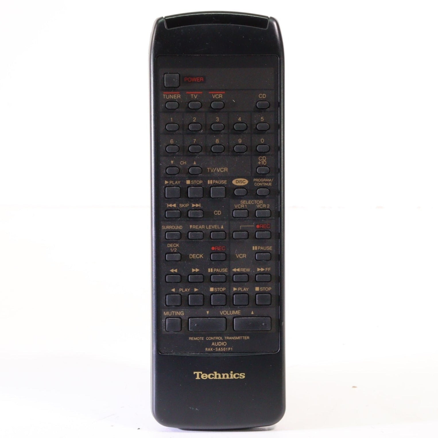 Technics RAK-SA501P1 Remote Control for AV Receiver SA-GX303 ...