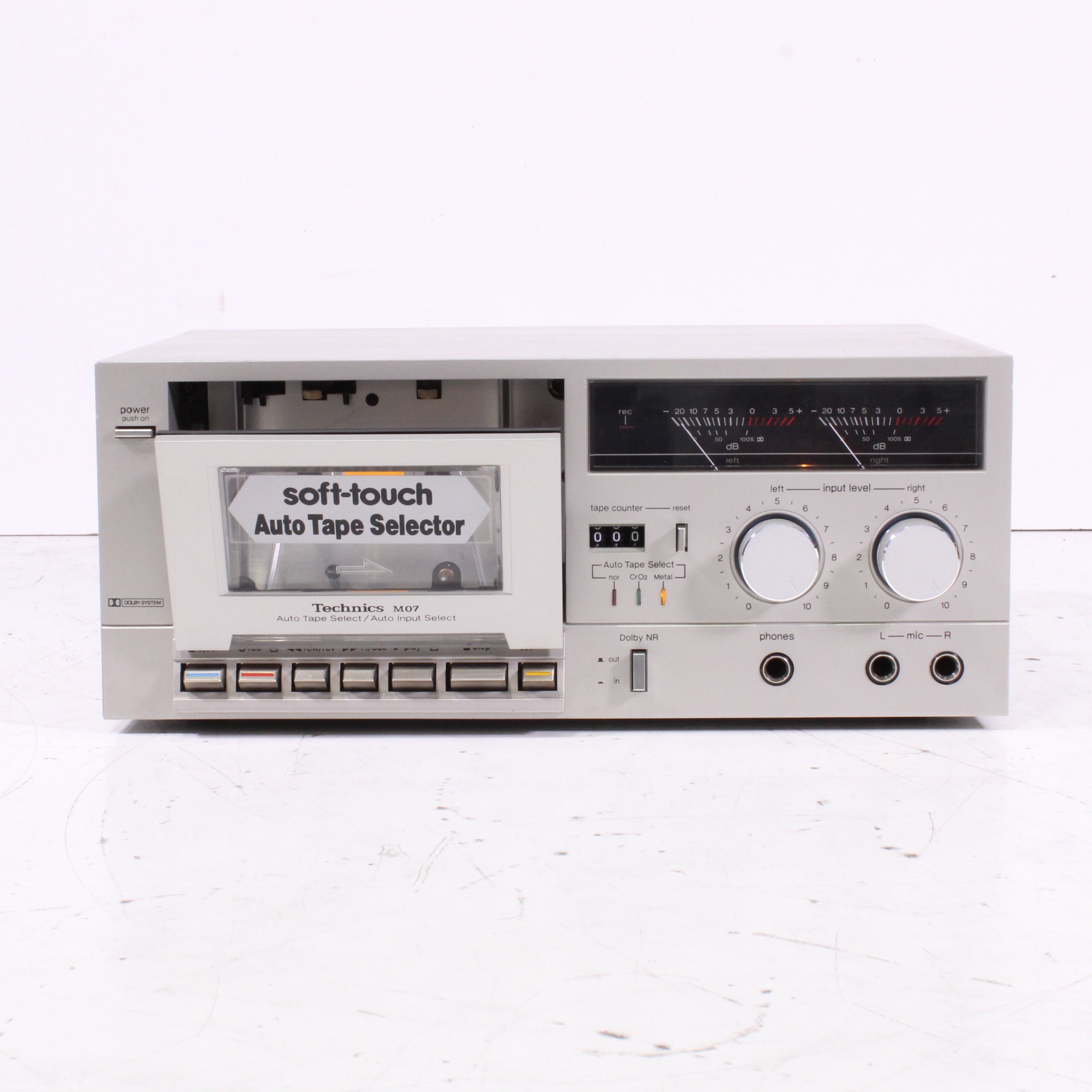 Technics RS-M07 Dolby NR Stereo Cassette Deck Soft Touch Auto Tape Sel ...