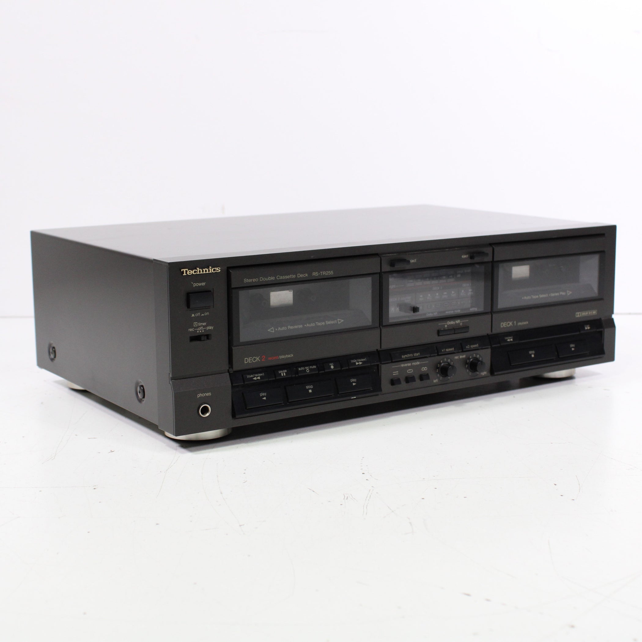 Technics RS-TR255 Stereo Double Cassette Deck Auto Reverse — SpenCertified