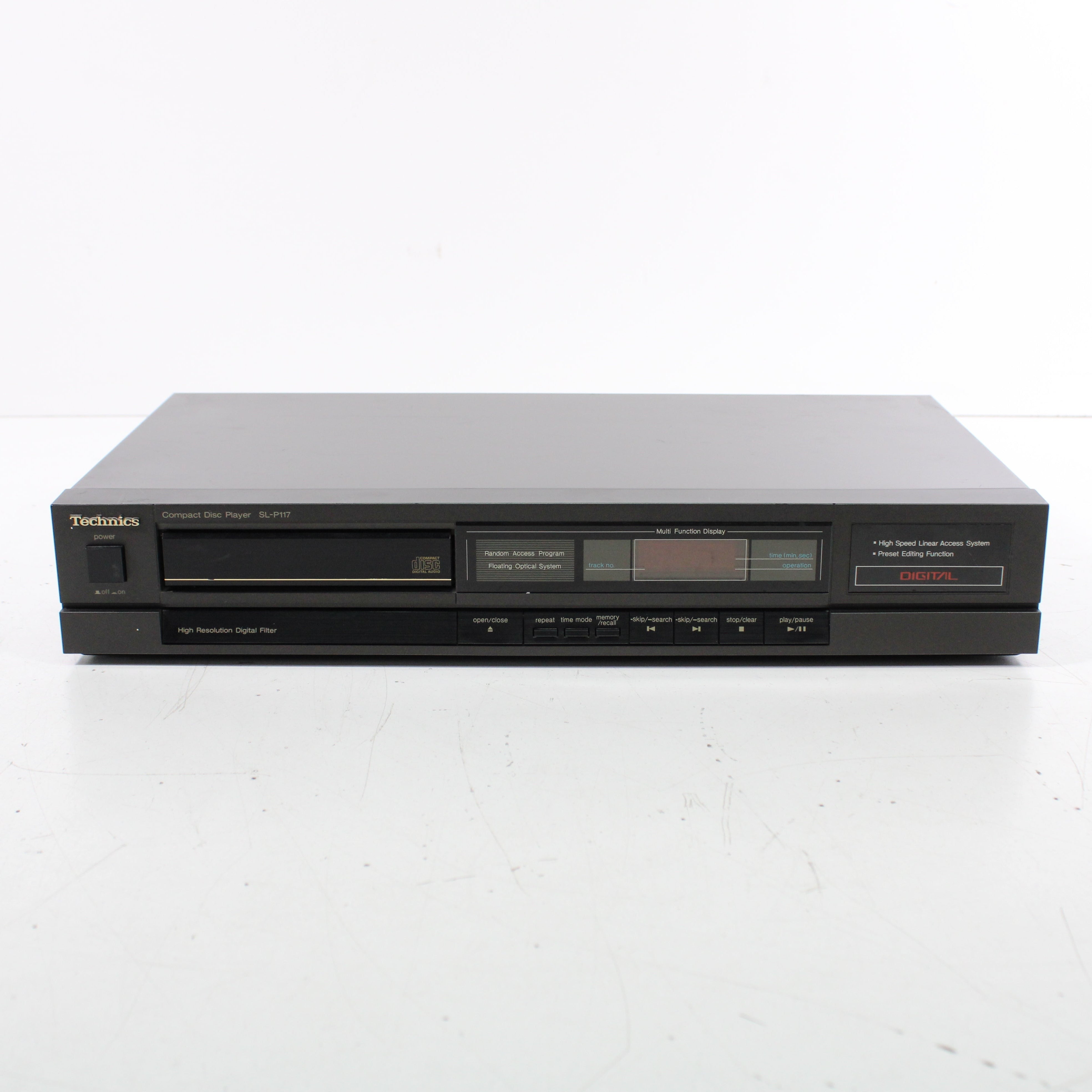 Technics SL-P117 Single Compact Disc CD Player (1987)