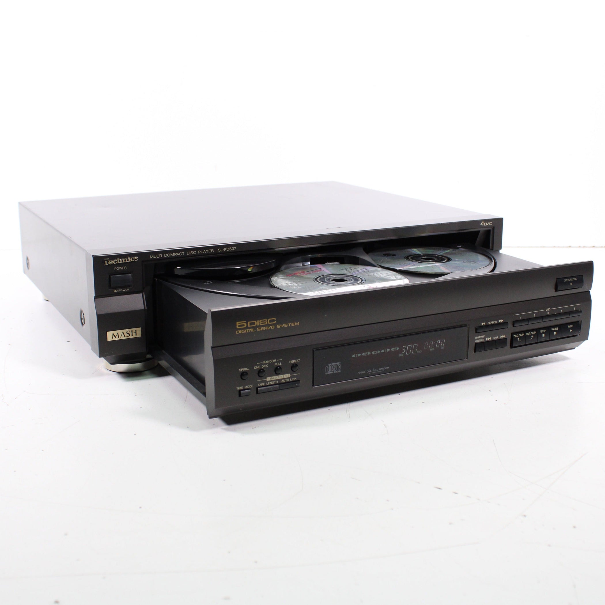 Technics SL-PD607 5-Disc CD Changer Multi Compact Disc Player (1991 ...