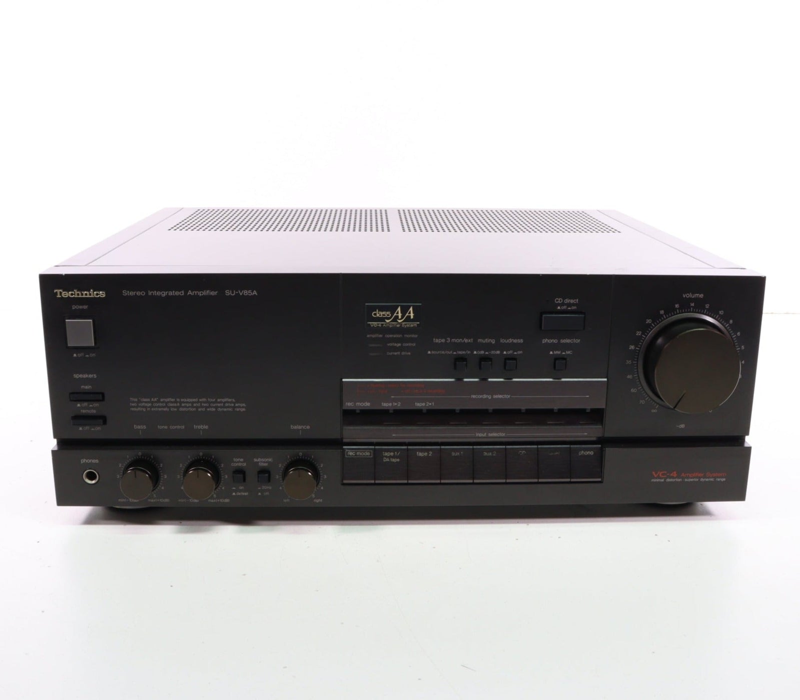Technics SU-V85A Stereo Integrated Amplifier Made in Japan (NO REMOTE ...