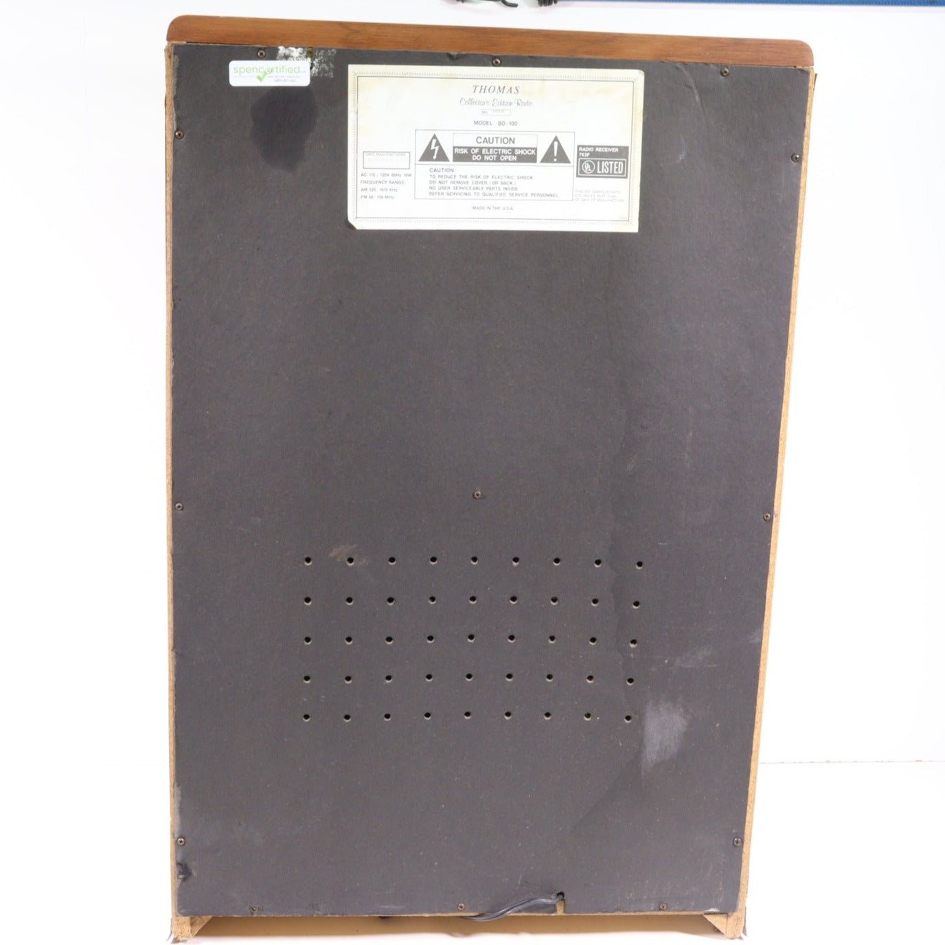 Thomas BD-100 Collector's Edition FM AM Radio Cassette Player