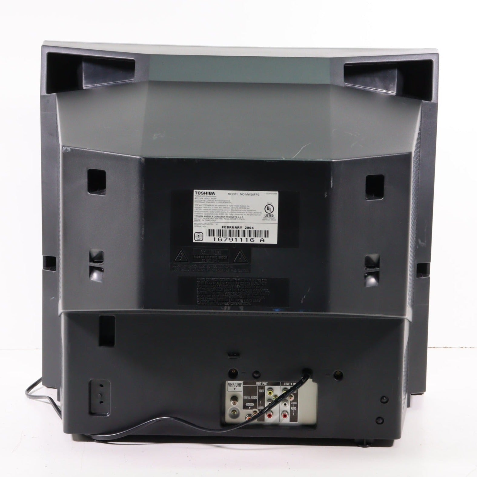 Toshiba MW20FP3 20" TV DVD VCR Combo CRT Television (DVD TRAY STUCK ...