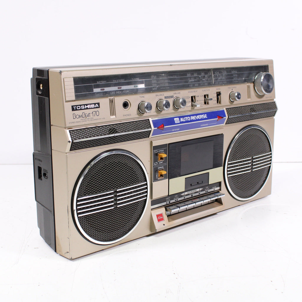Toshiba RT-170S 4-Band Stereo Radio Cassette Recorder AM FM SW1 SW2 (A