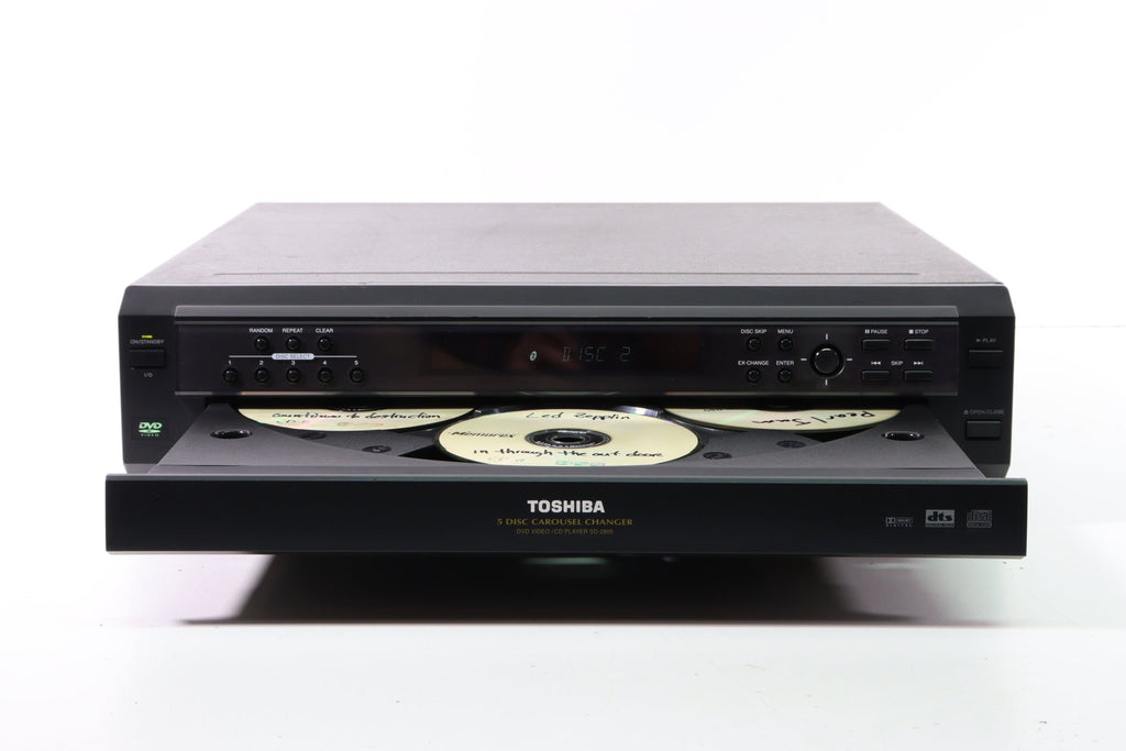 Toshiba SD-2805 5 Disc Carousel Changer DVD CD Player