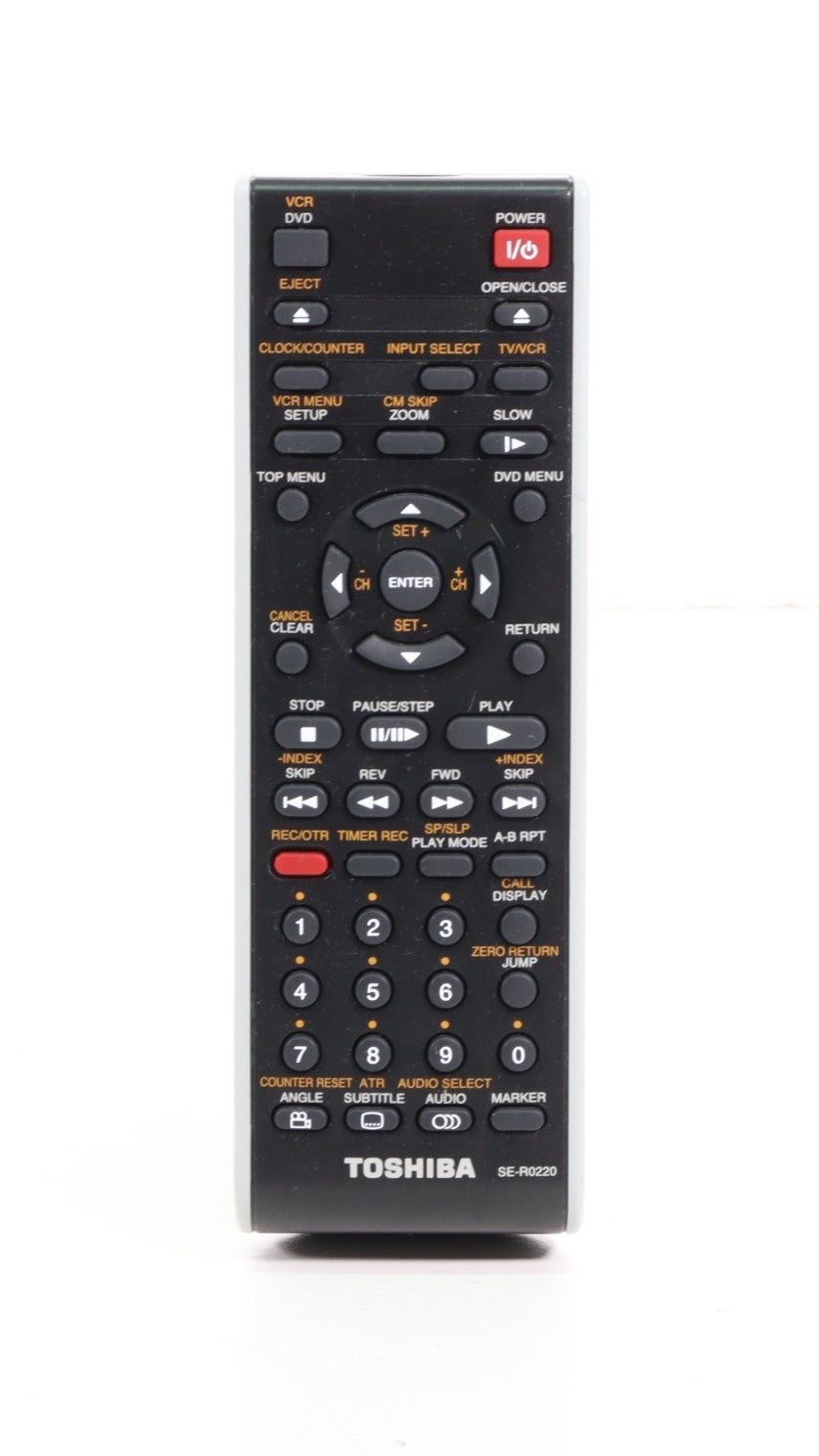 Toshiba SE-R0220 Remote Control for DVD VCR Combo SD-KV550 and More