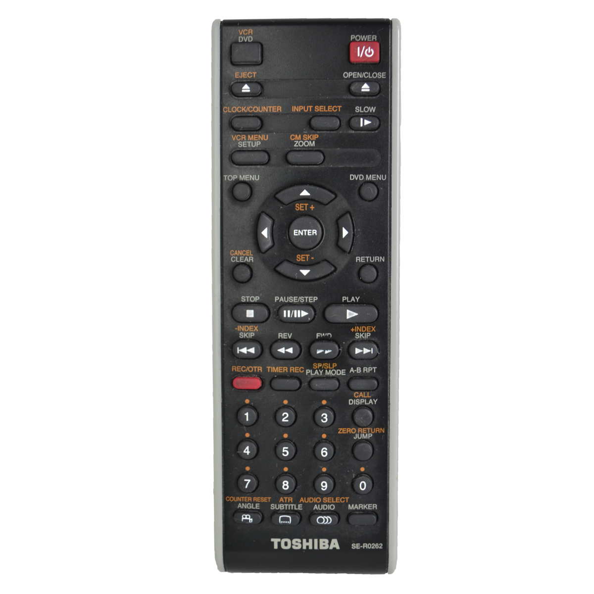 Toshiba SE-R0262 Remote Control for DVD VCR Combo Player SD-V295 SD-V3 ...