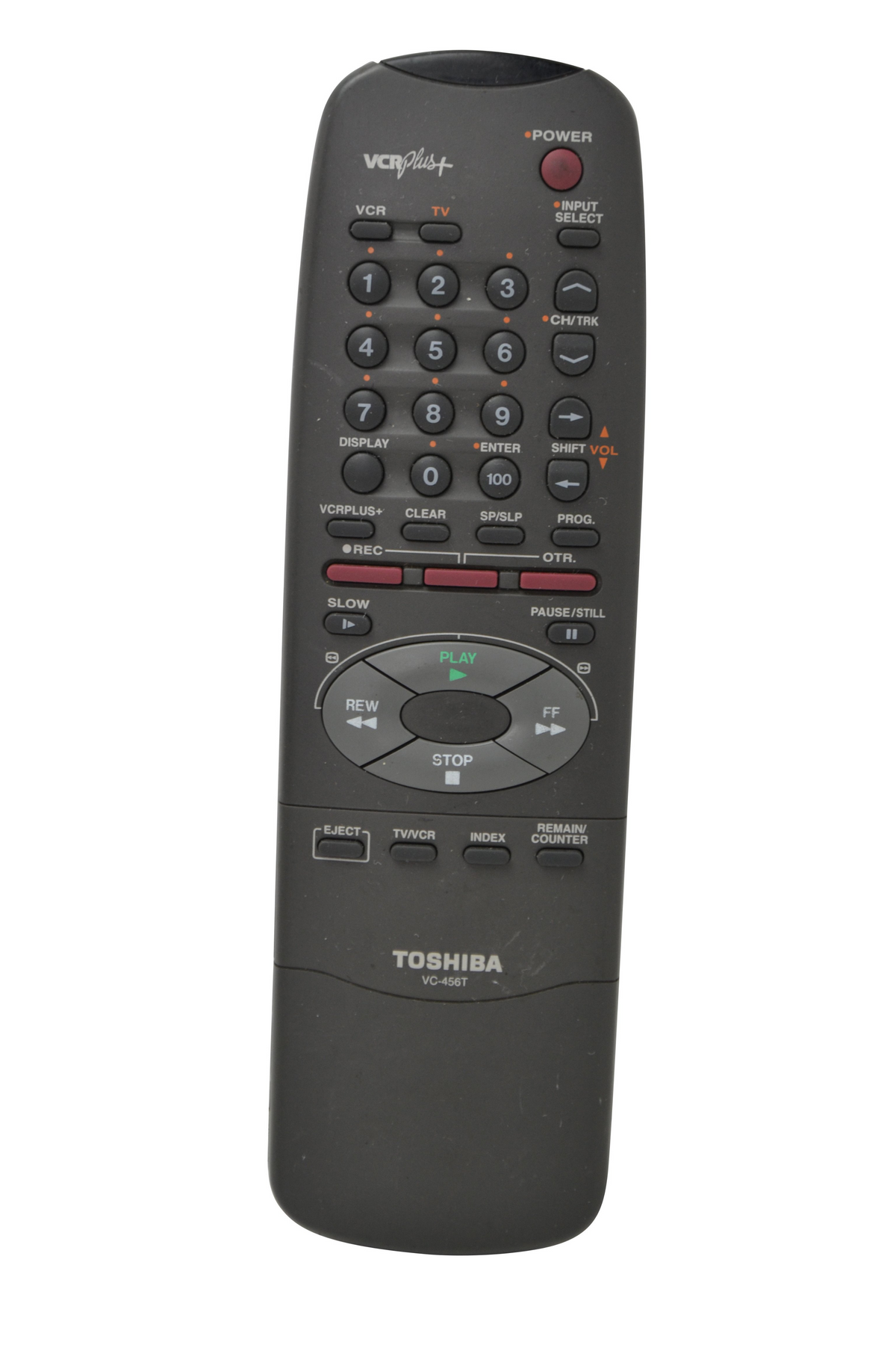 Toshiba VC-456T Remote Control for VCR M-456 — SpenCertified