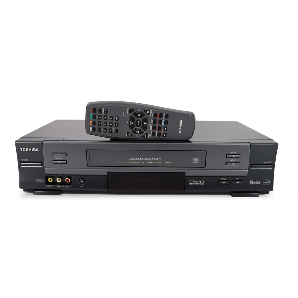 Toshiba W-614R 4-Head Hi-Fi Stereo VCR VHS Player Recorder