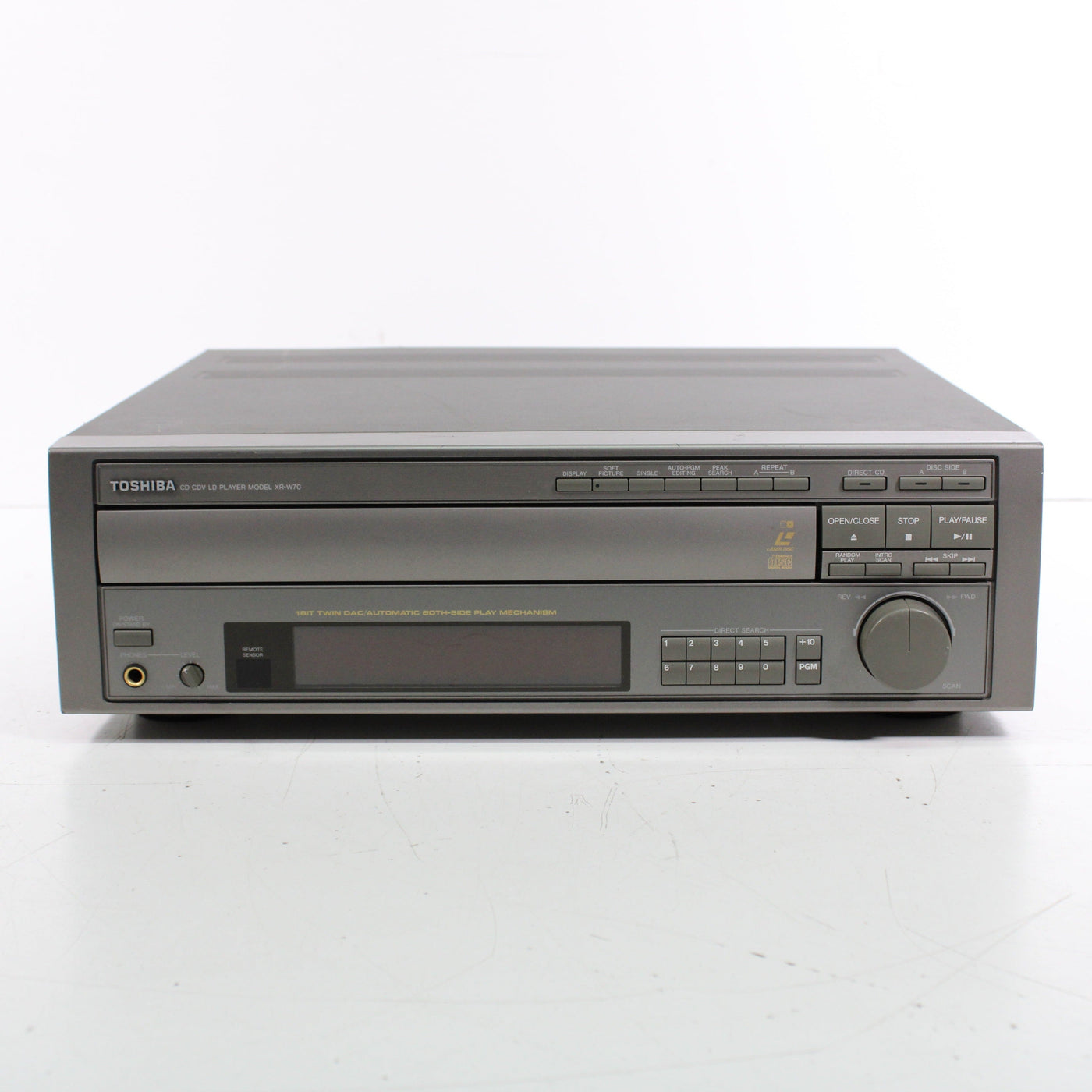 Toshiba XR-W70A CD CDV LD LaserDisc Player with S-Video (1991) (No Rem ...