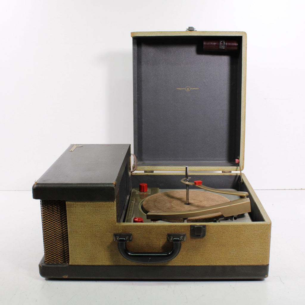 V-M Tri-O-Matic Model 556A Vintage Portable Turntable Record Player (1