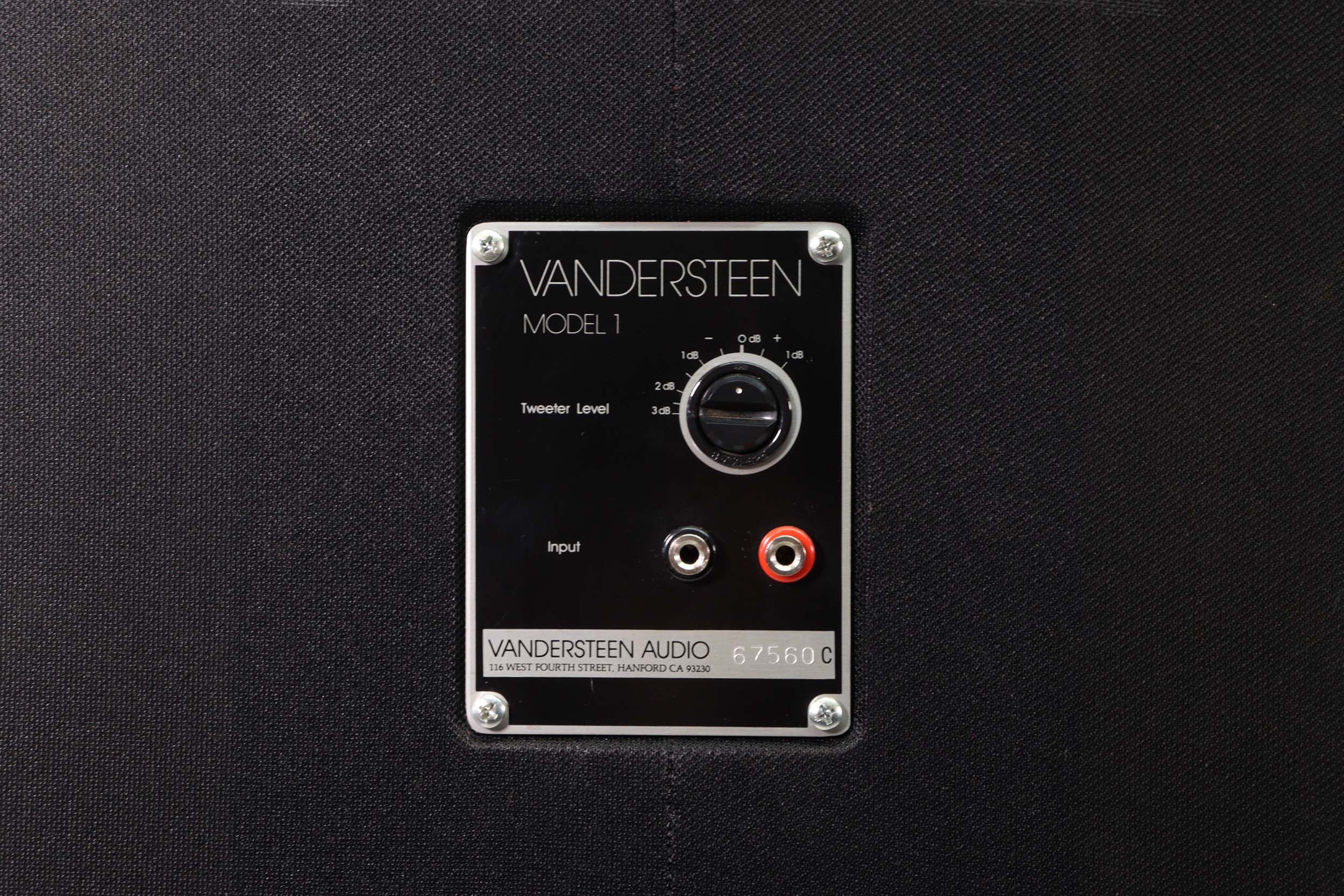 VANDERSTEEN Model 1 Speaker Towers (With Stand) — SpenCertified