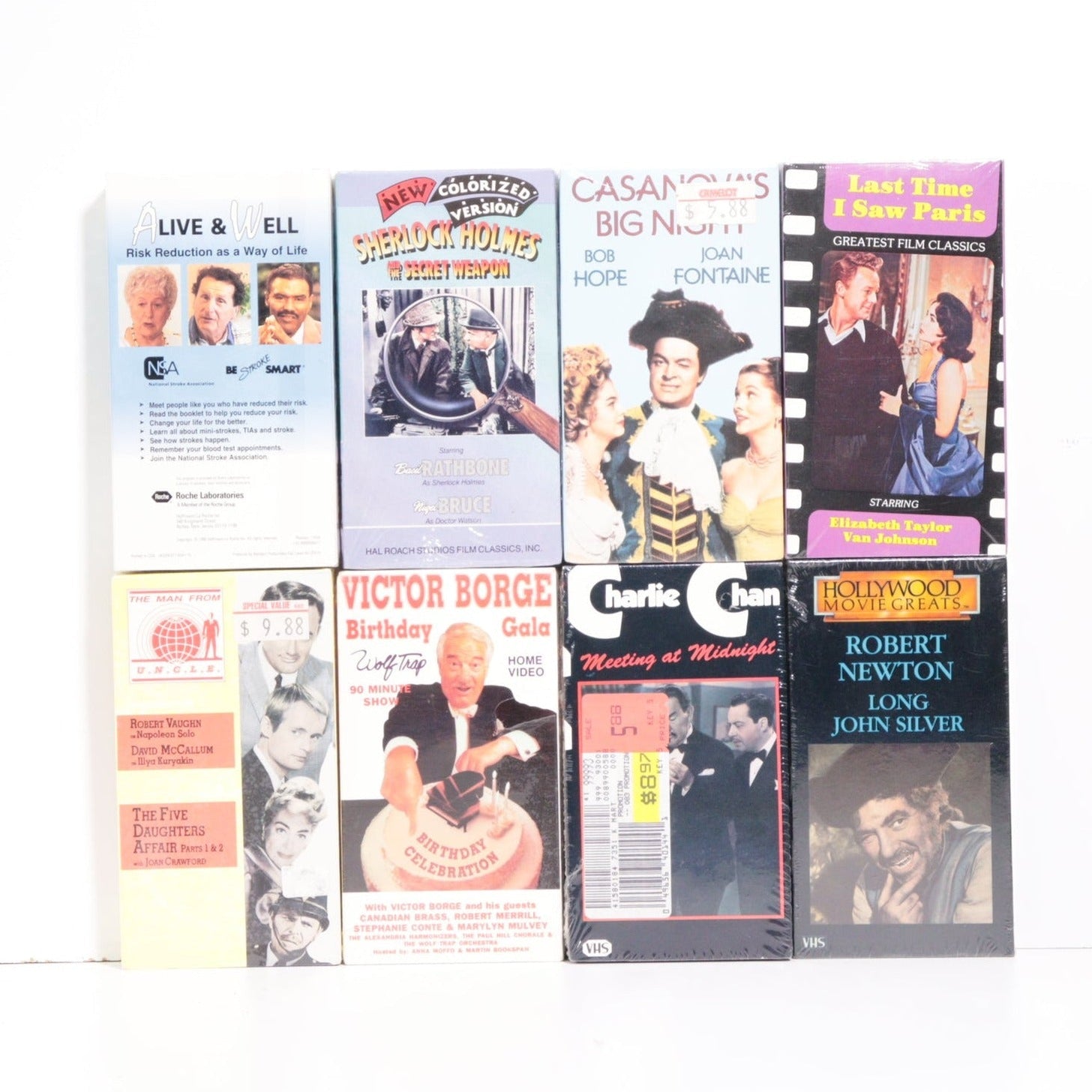 VHS Collection: Bundle of 8 VHS Tapes Movie Classics (BRAND NEW ...