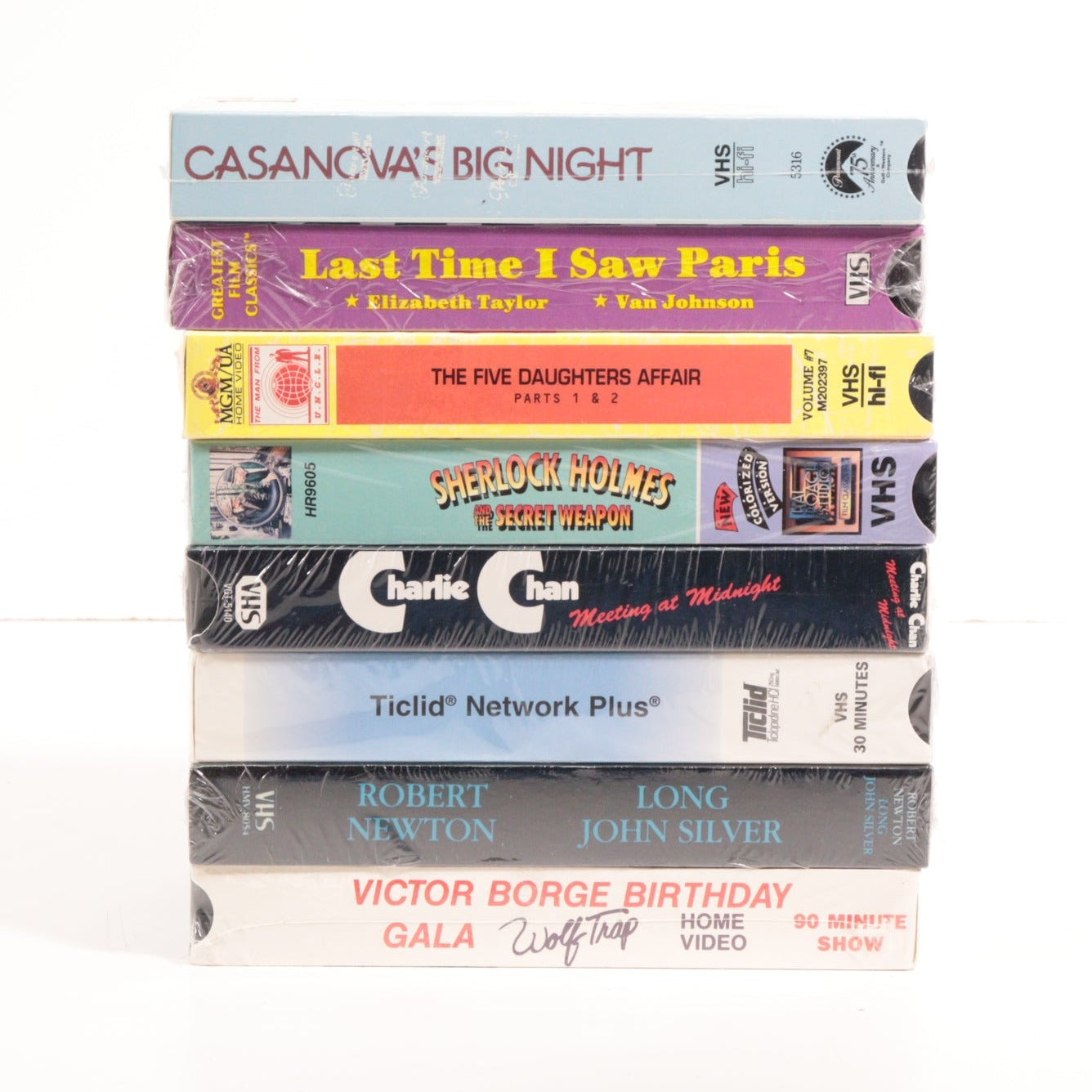 VHS Collection: Bundle of 8 VHS Tapes Movie Classics (BRAND NEW)