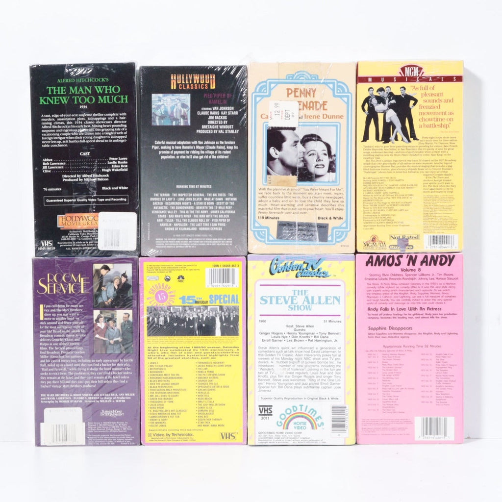 VHS Collection: Bundle of 8 VHS Tapes Vintage Classics (BRAND NEW)