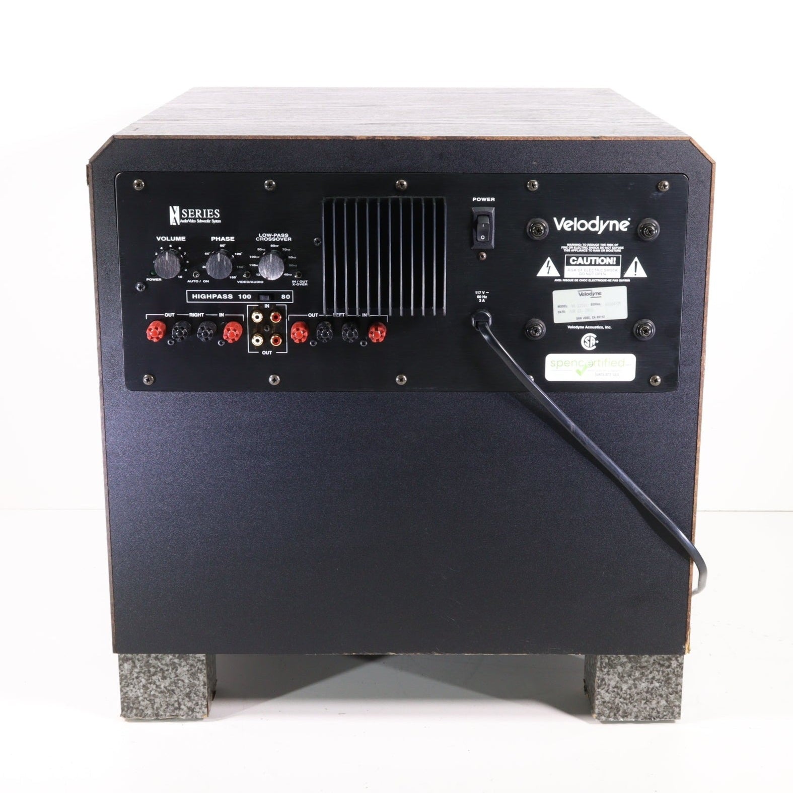 Velodyne VA 1250X 8" Powered Subwoofer — SpenCertified