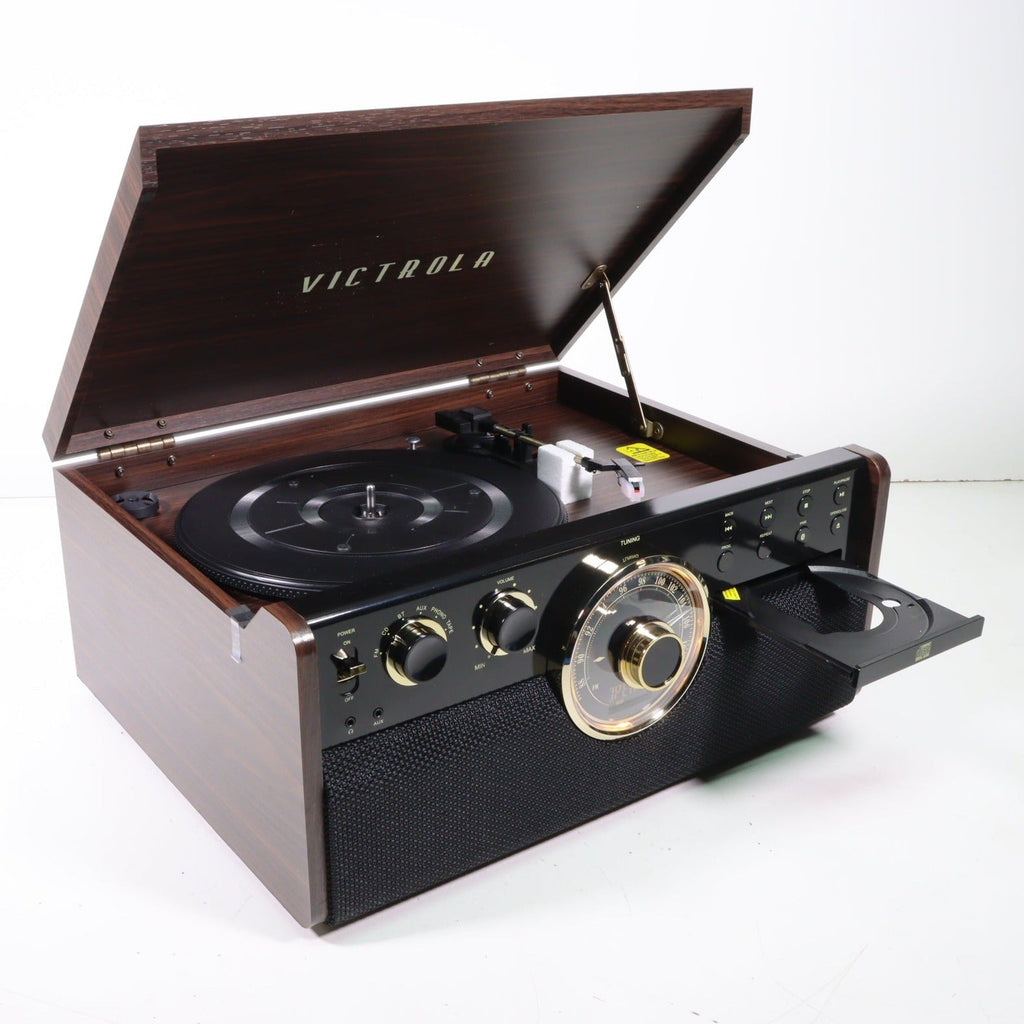 Victrola VTA-270B Empire Record Player 6-In-1 Music Center with Blueto