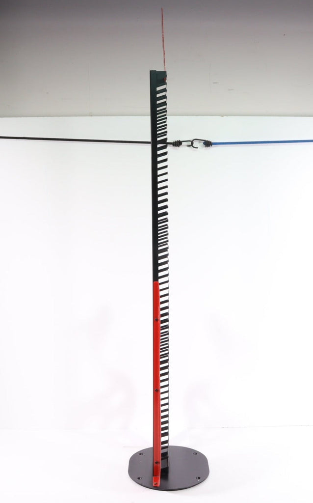 Vintage 50" Red and Black Metal Guitar Shaped CD Rack Holder Organizer