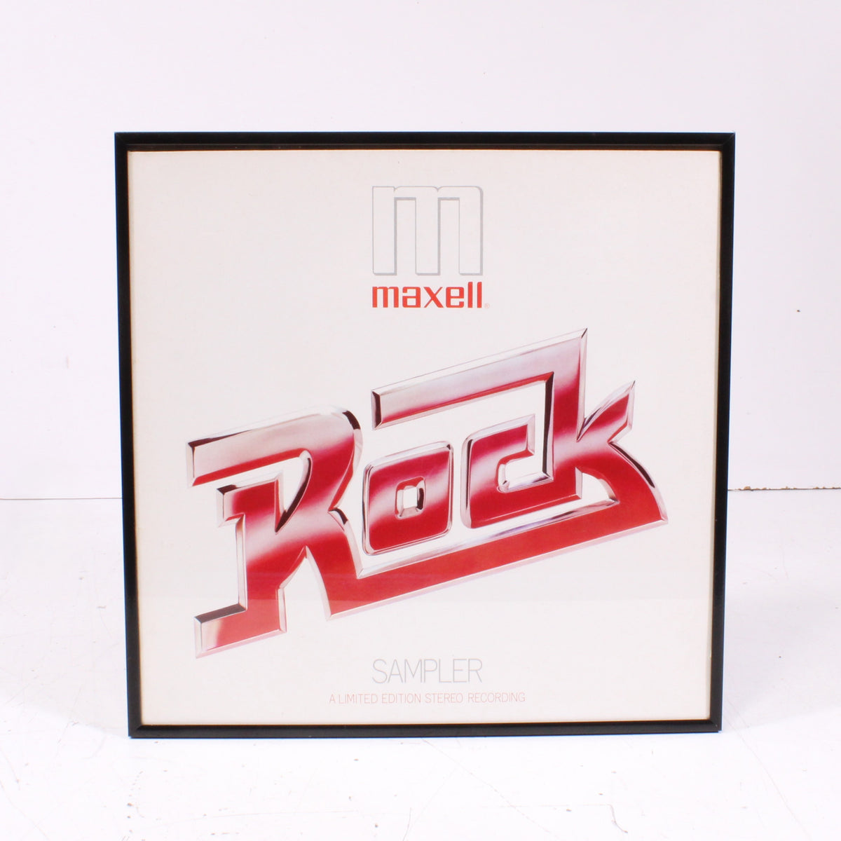 Vintage Maxell Rock Music Advertising Display Framed Wall Art ...