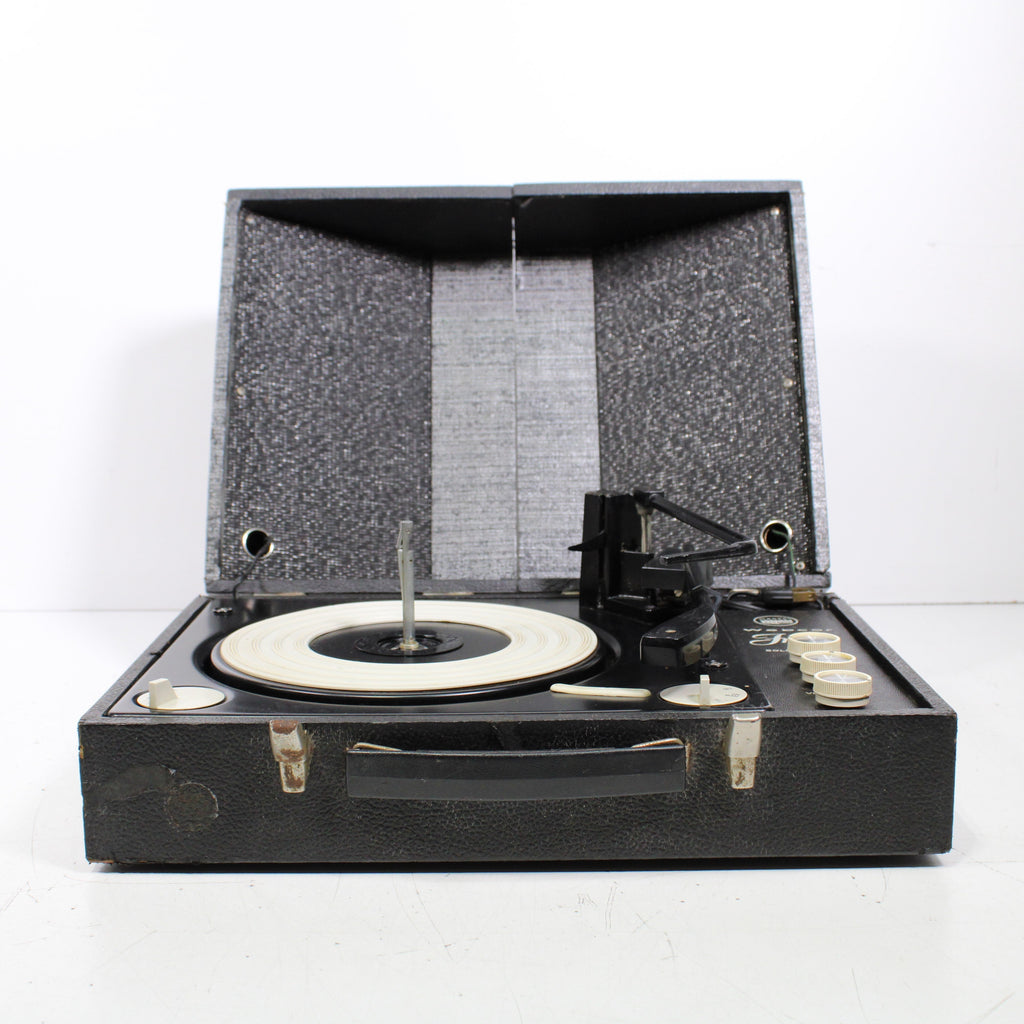 Webcor EP1752-1 Portable 4-Speed Record Player System with Built-In Sp