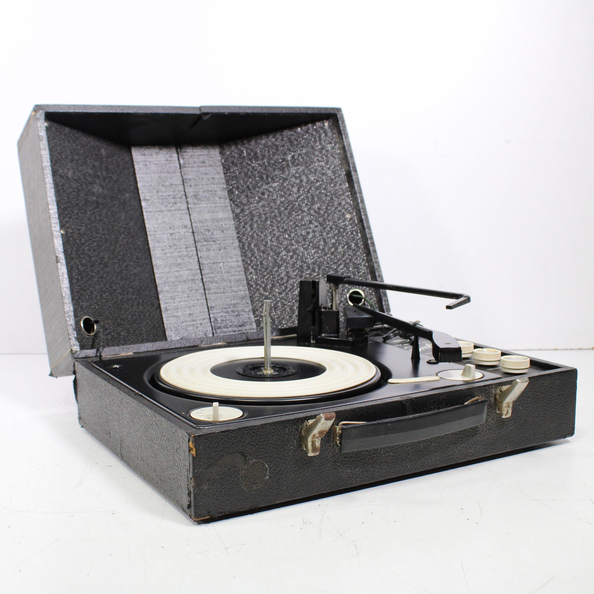 Webcor EP1752-1 Portable 4-Speed Record Player System with Built-In Sp ...