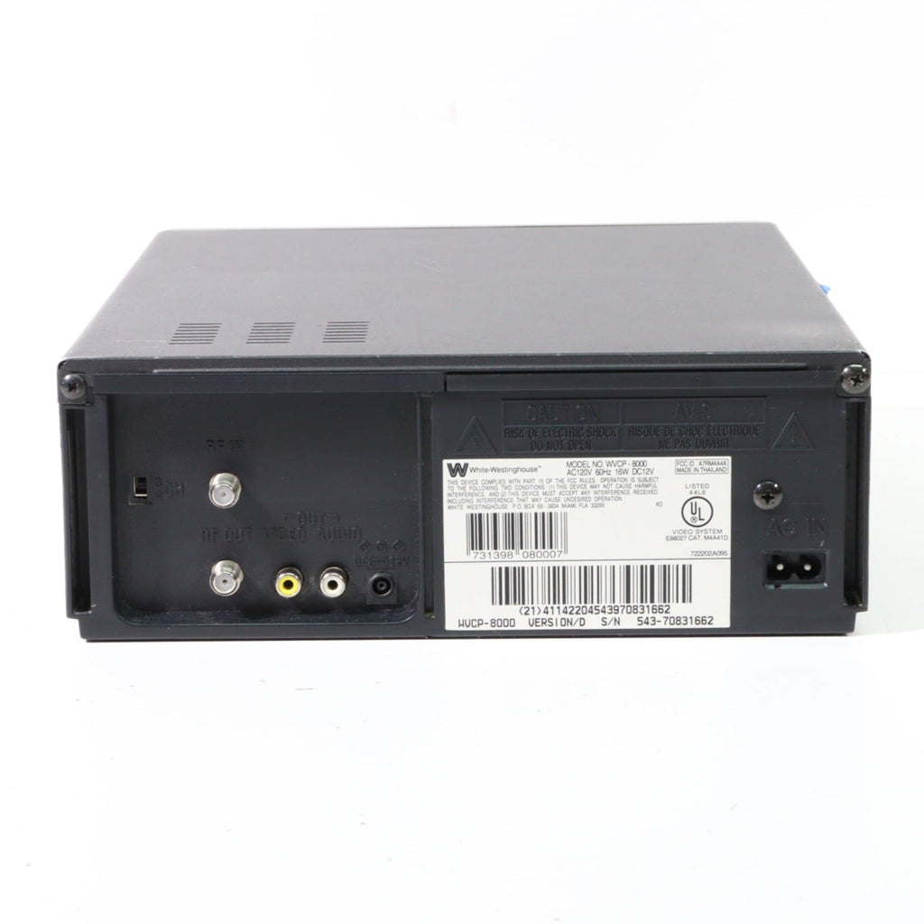 White Westinghouse WVCP-8000 VCR VHS Player