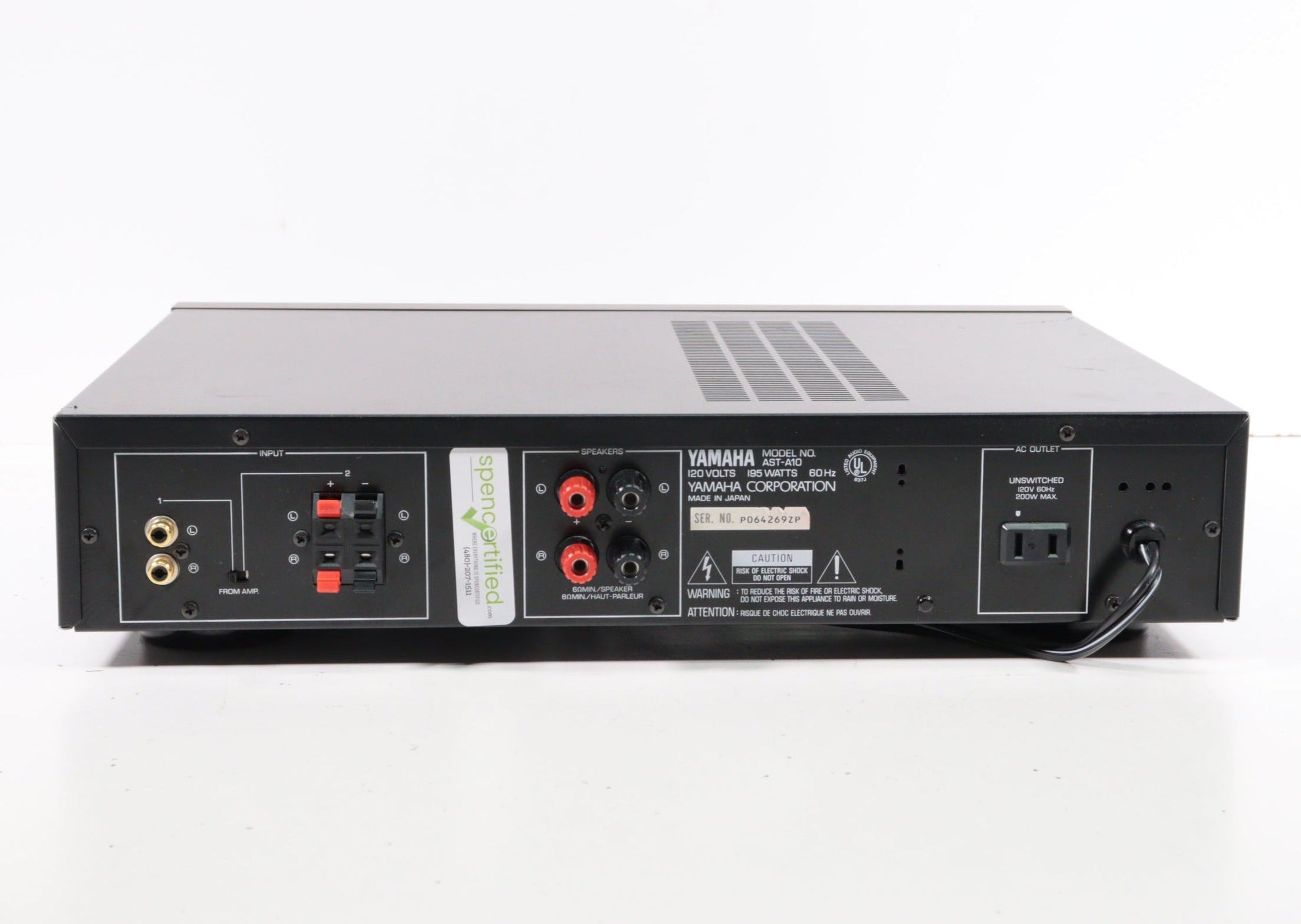 Yamaha AST-A10 Natural Sound Active Servo Processing Amplifier with Ca ...