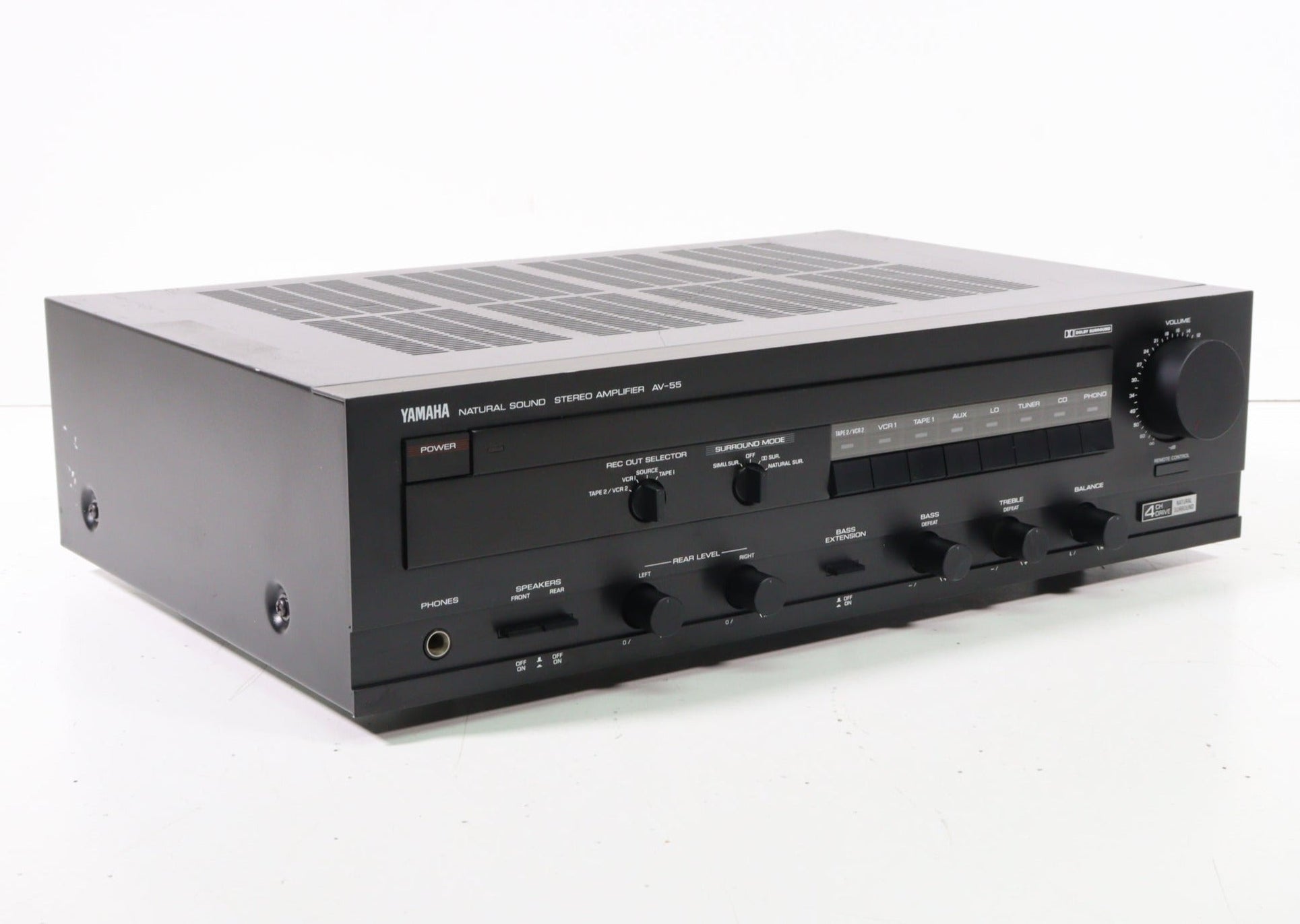 Yamaha AV-55 Natural Sound Stereo Amplifier (NO REMOTE) (HAS ISSUES ...