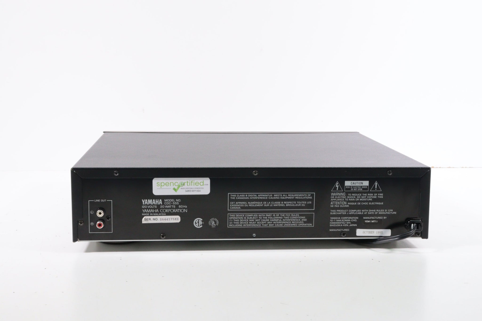 Yamaha CDC-555 5-Disc CD Changer Compact Disc Carasoul Player ...