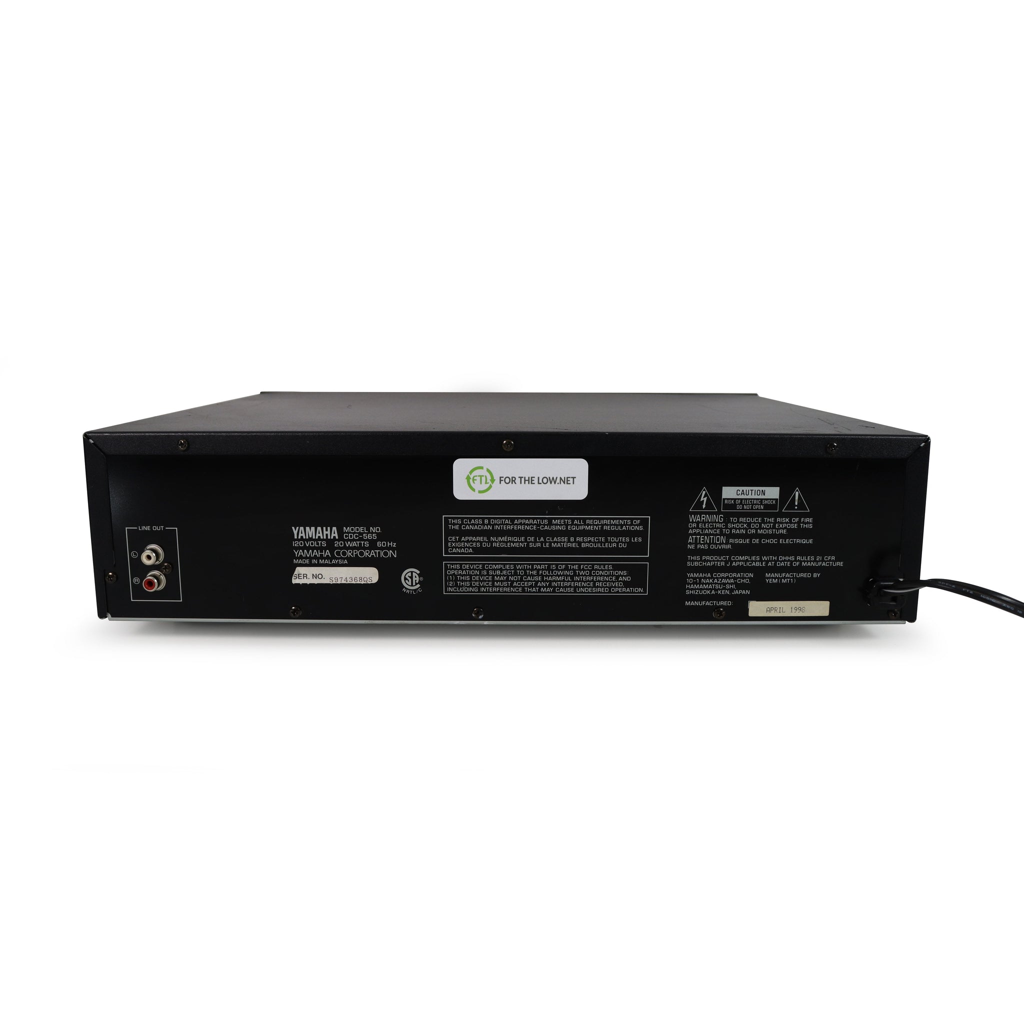 Yamaha CDC-565 5-Disc Carousel CD Player