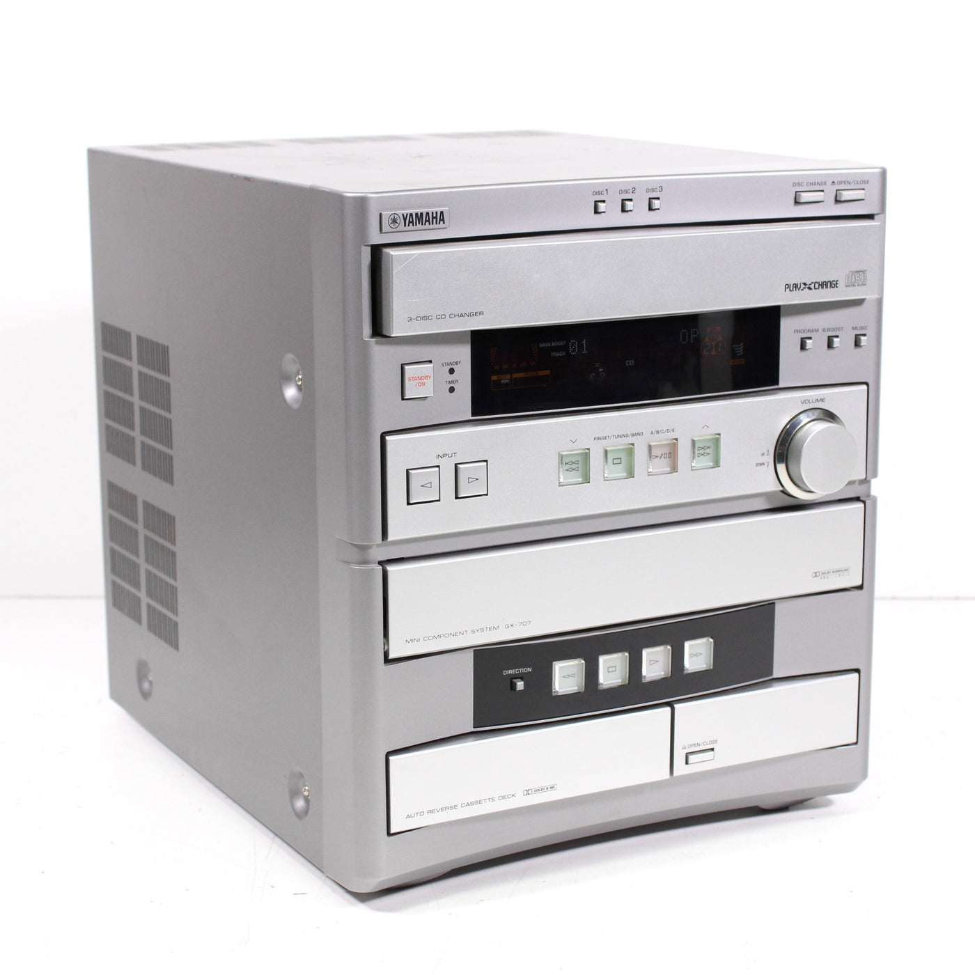 Yamaha GX-707 Mini Component Stereo System 3-Disc CD and Cassette Play ...