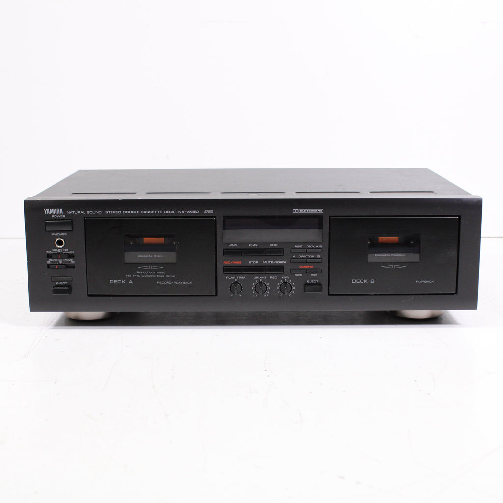 Yamaha KX-W362 Natural Sound Stereo Double Cassette Deck High Speed Du